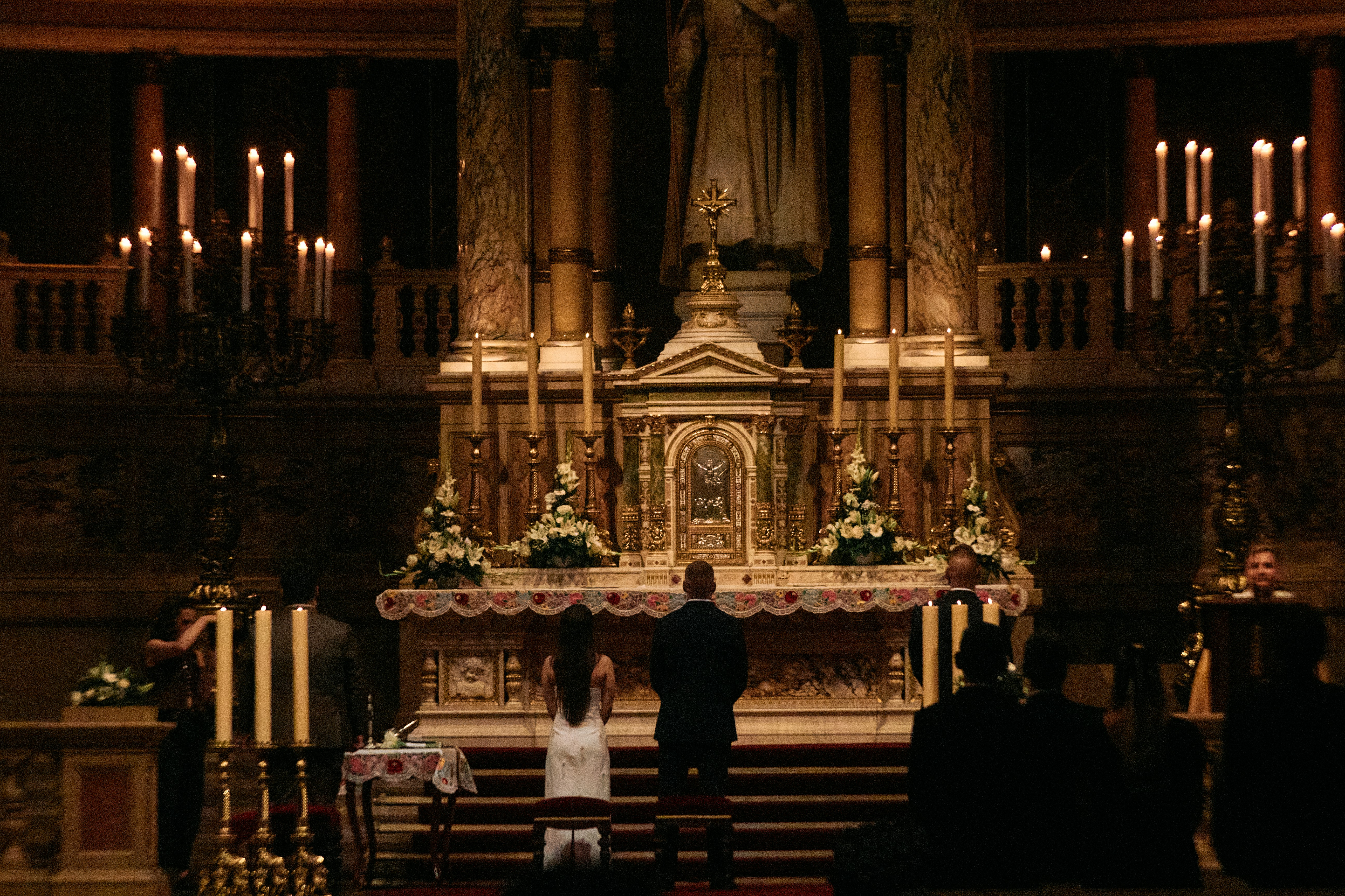Candles and Reverence: A Quiet Moment at the Altar