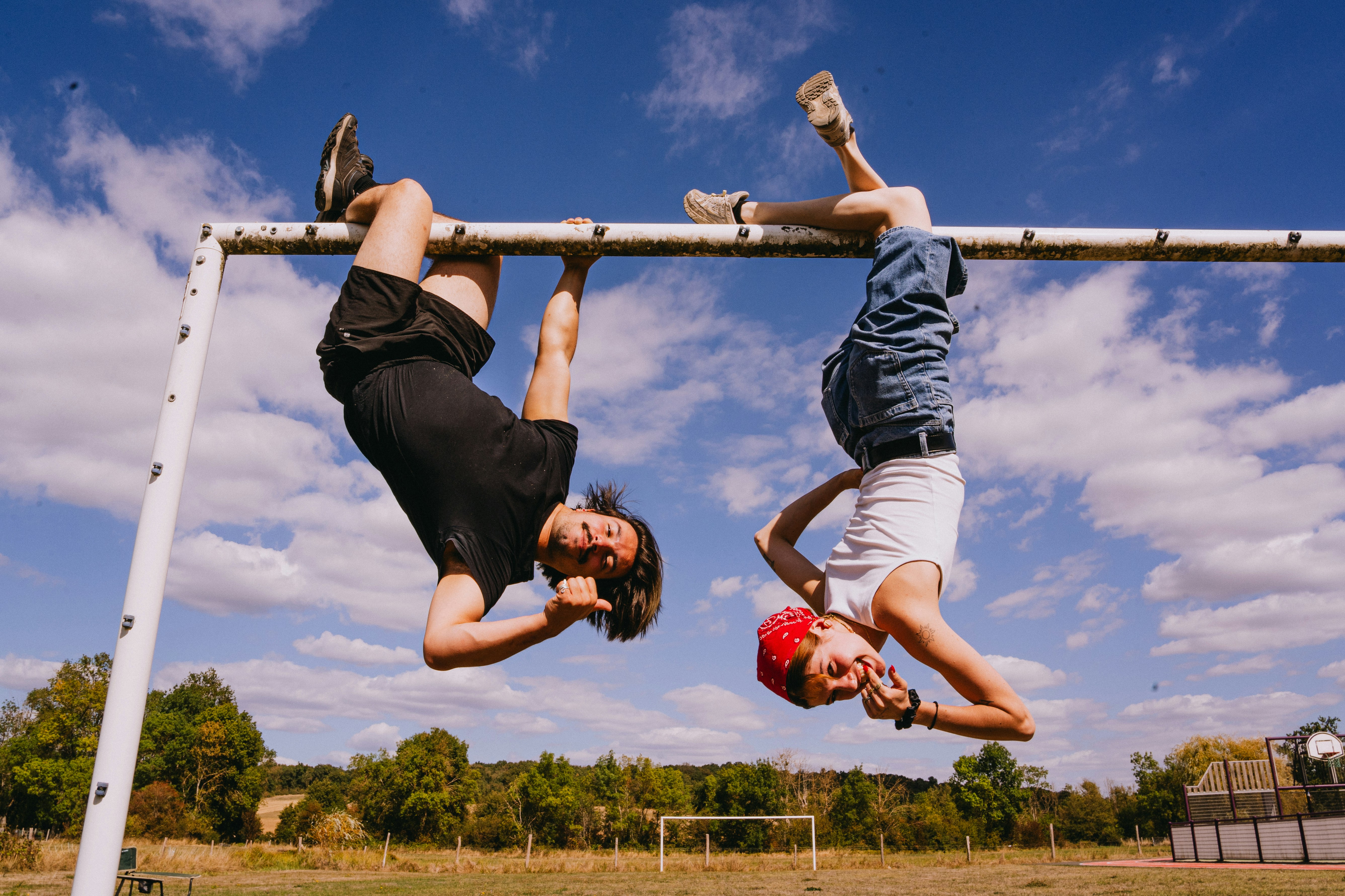 Hanging in the Sky: Playground Acrobatics at Sunset Field