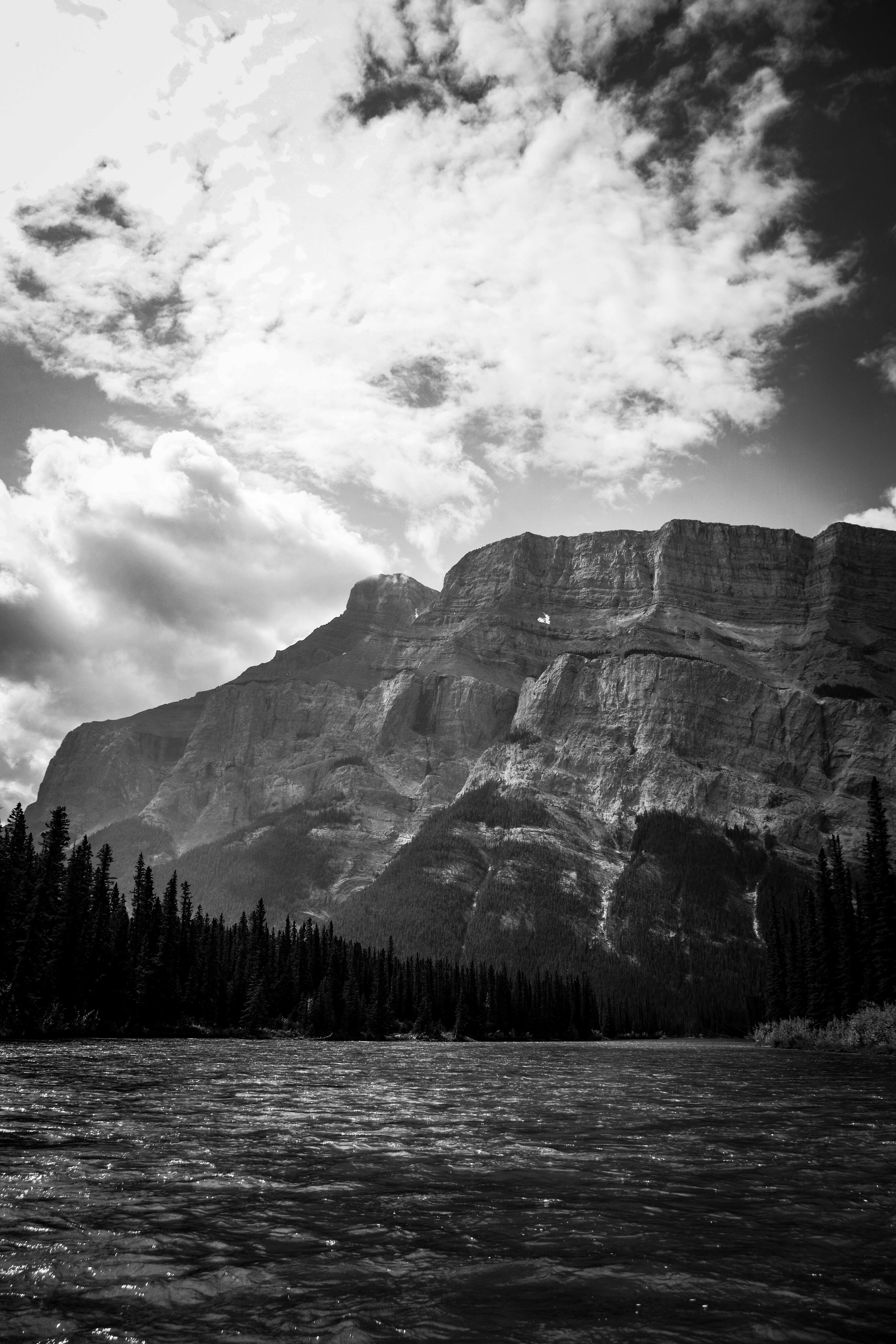 Towering Silence: A Mono Peak Over Lake Moraine