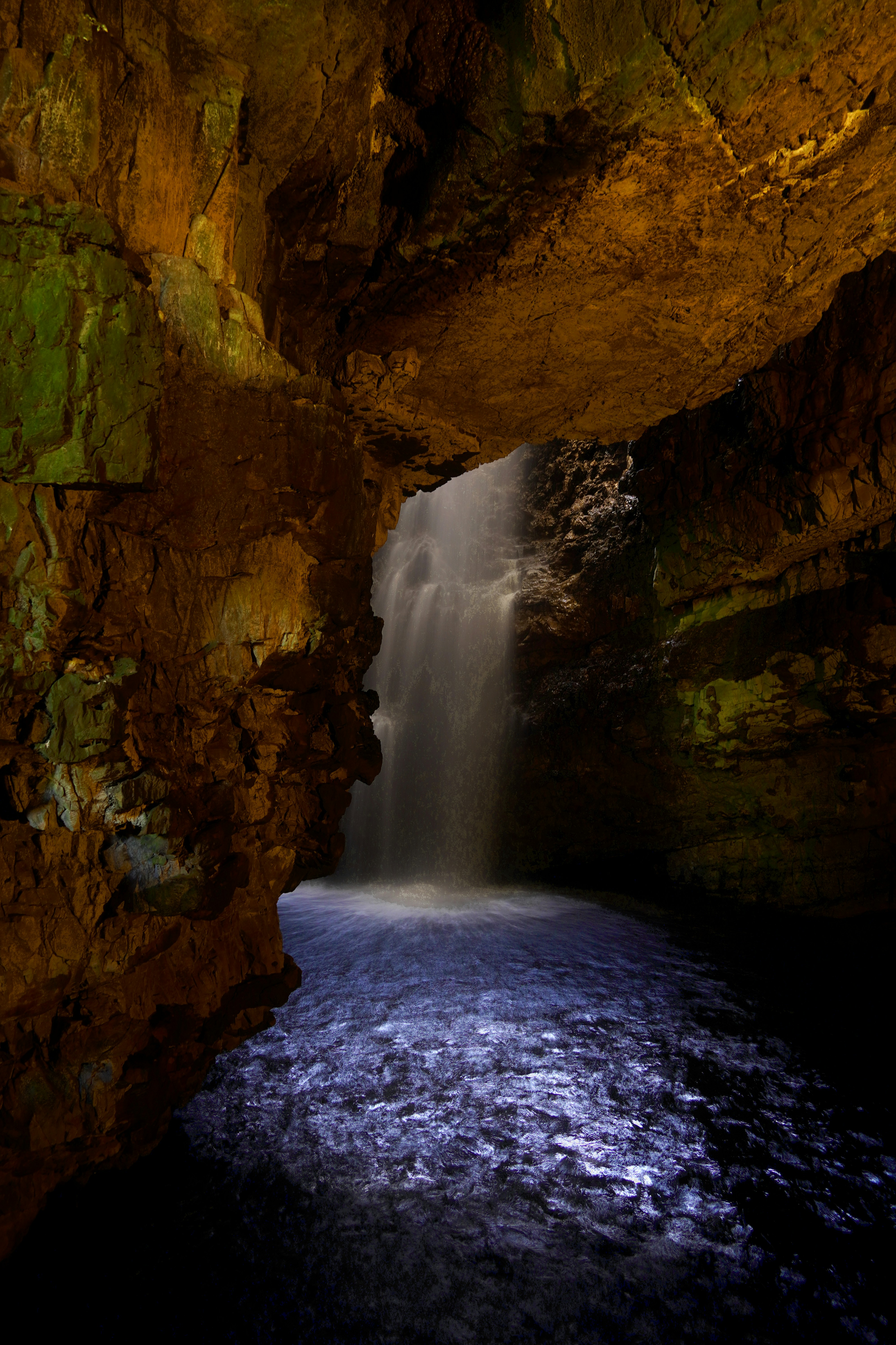 Cave Rim Portrait of a Waterfall