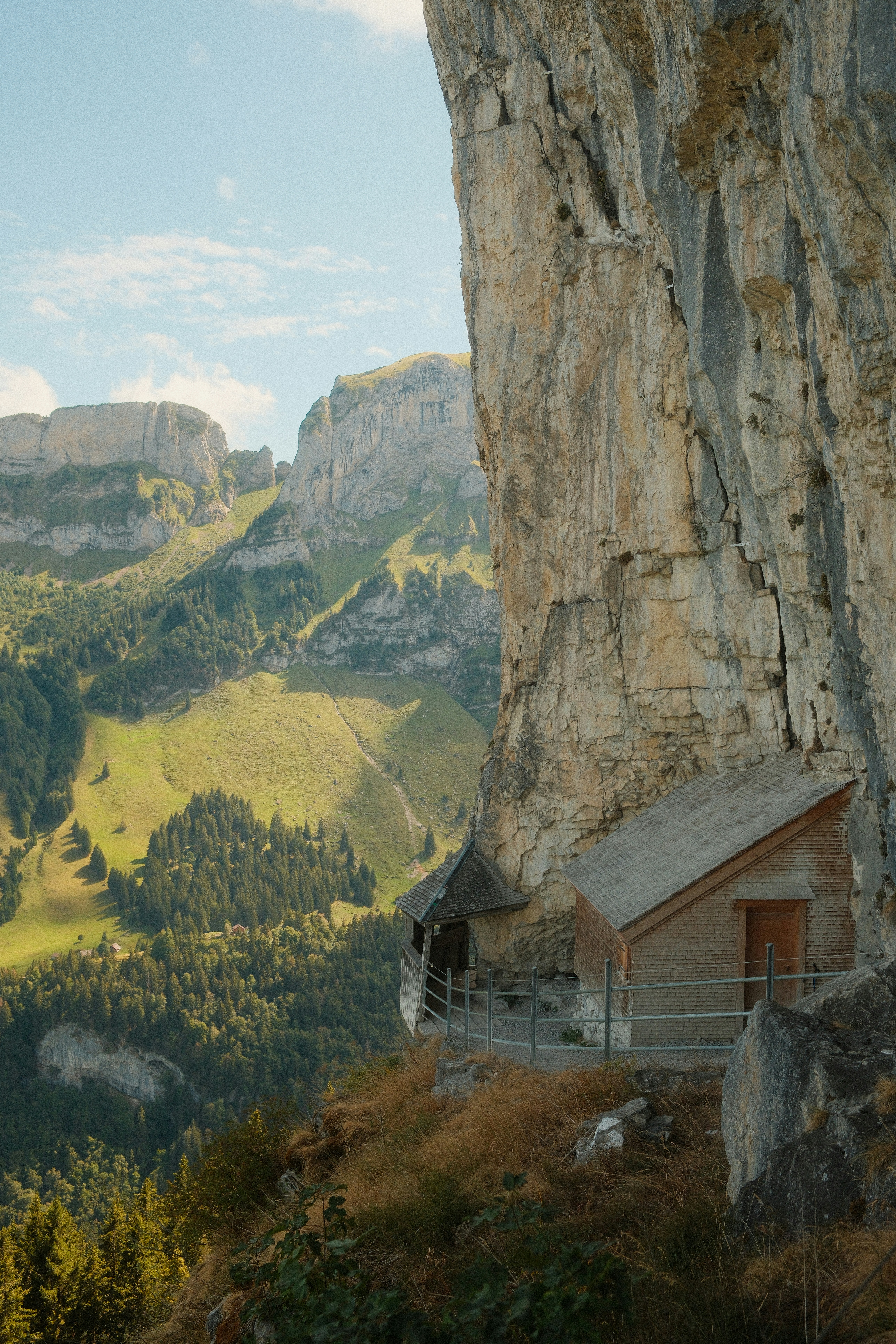 Cliffside Sanctuary: A Pathway to the Mountain Chapel
