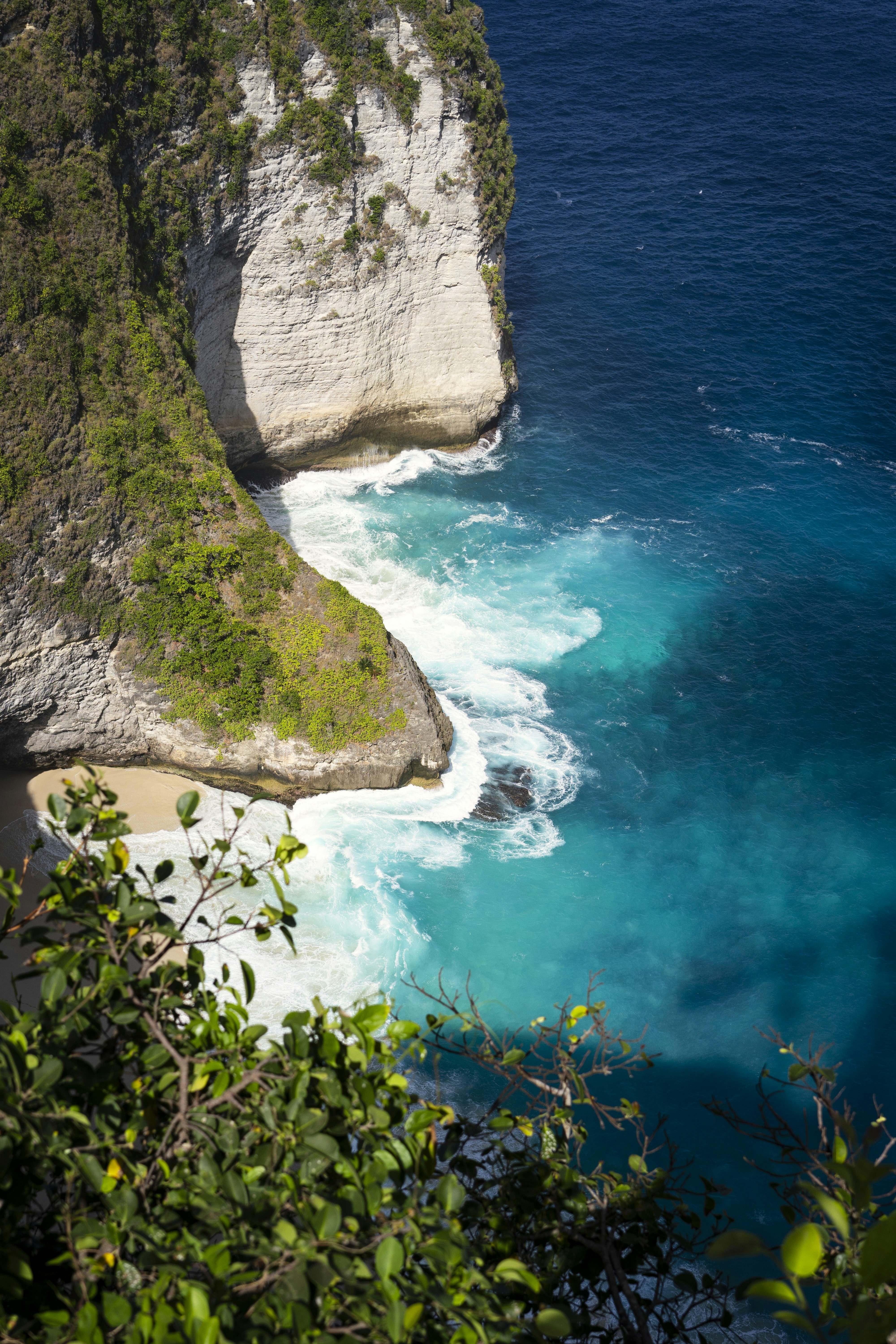 Azure Crest: Cliffside Verge Meeting Turquoise Waters