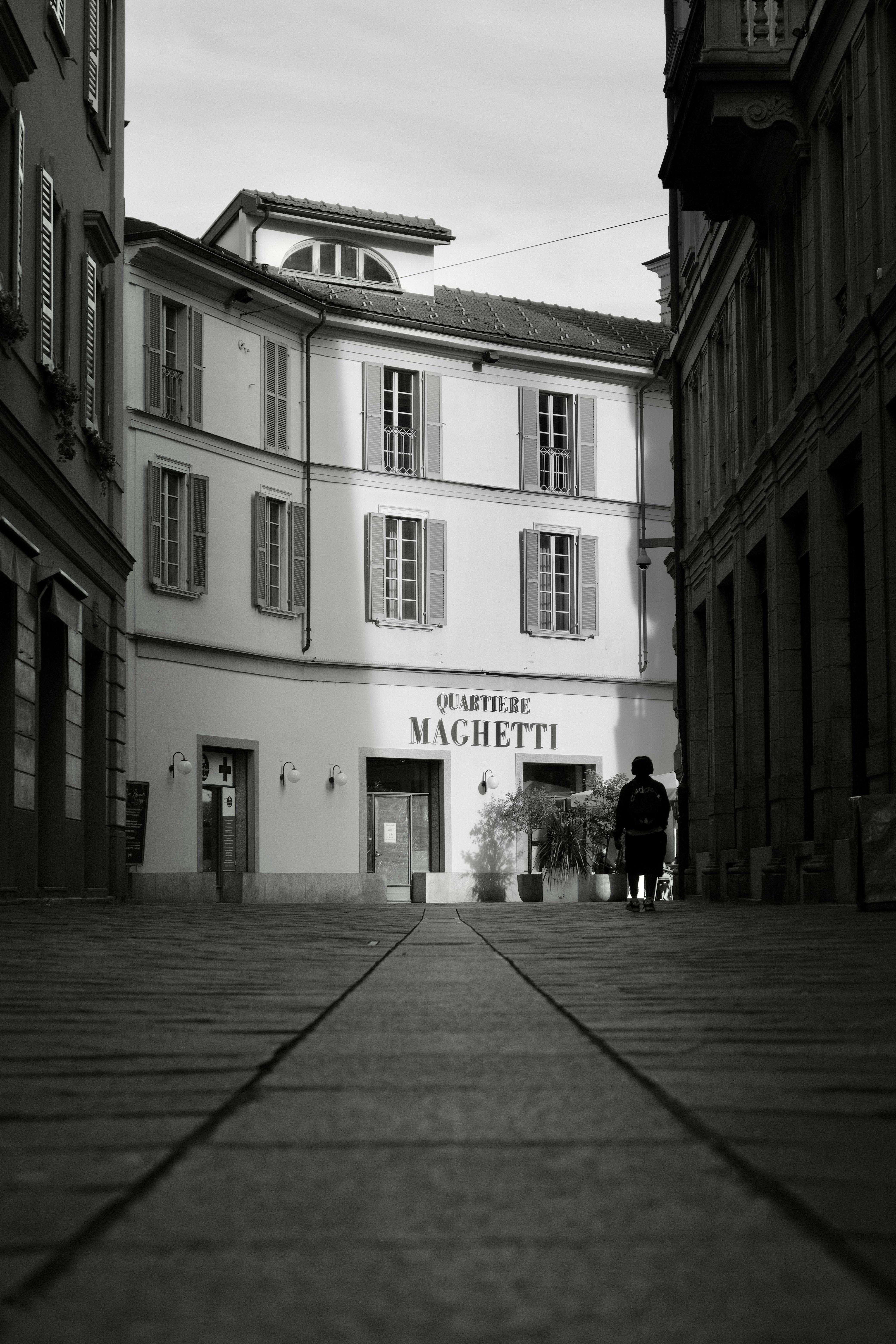 Quiet Street, Grand Facade: Machetti in Soft Light