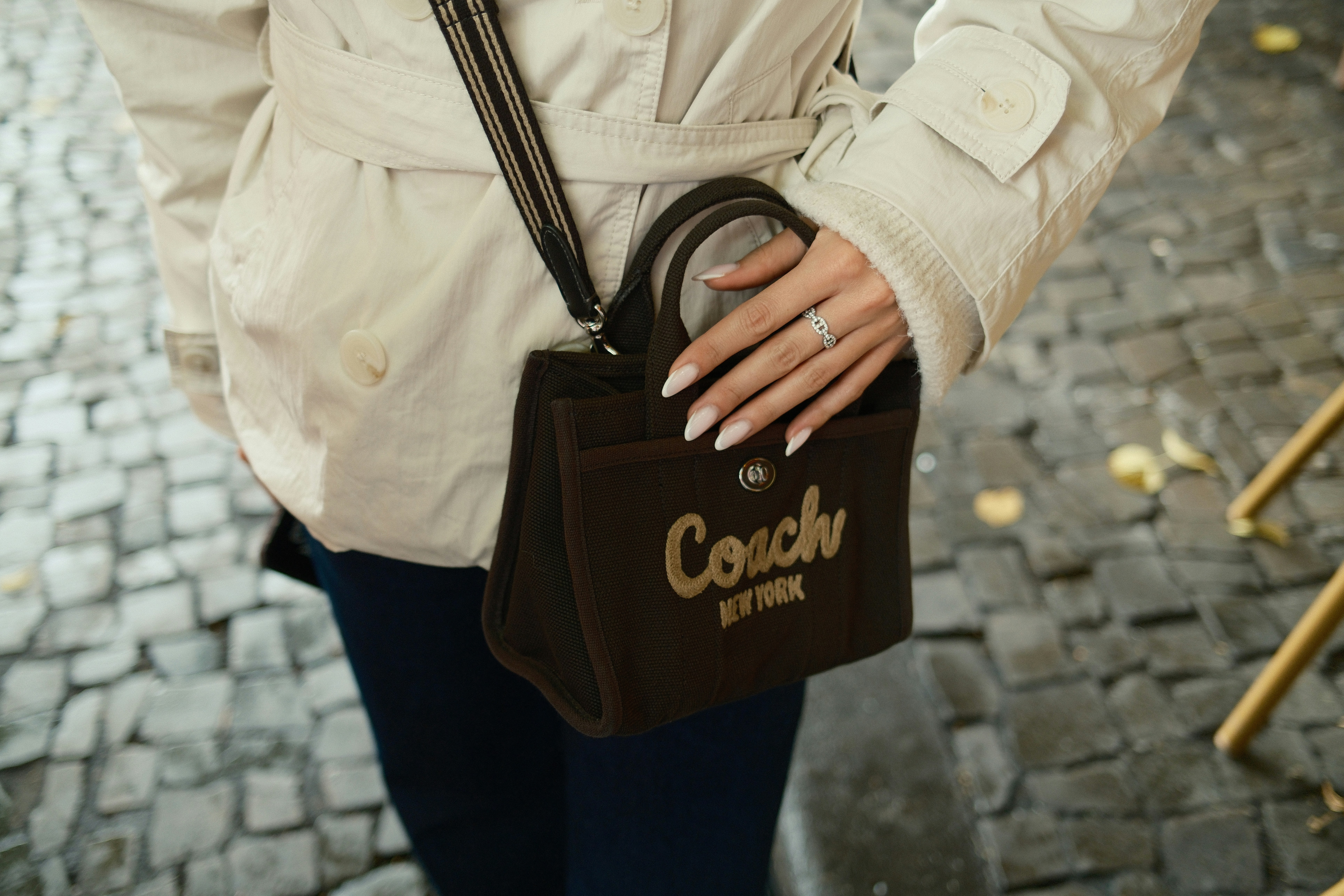 Off-White Chanel: A Handbag Moment in Soft Street Light