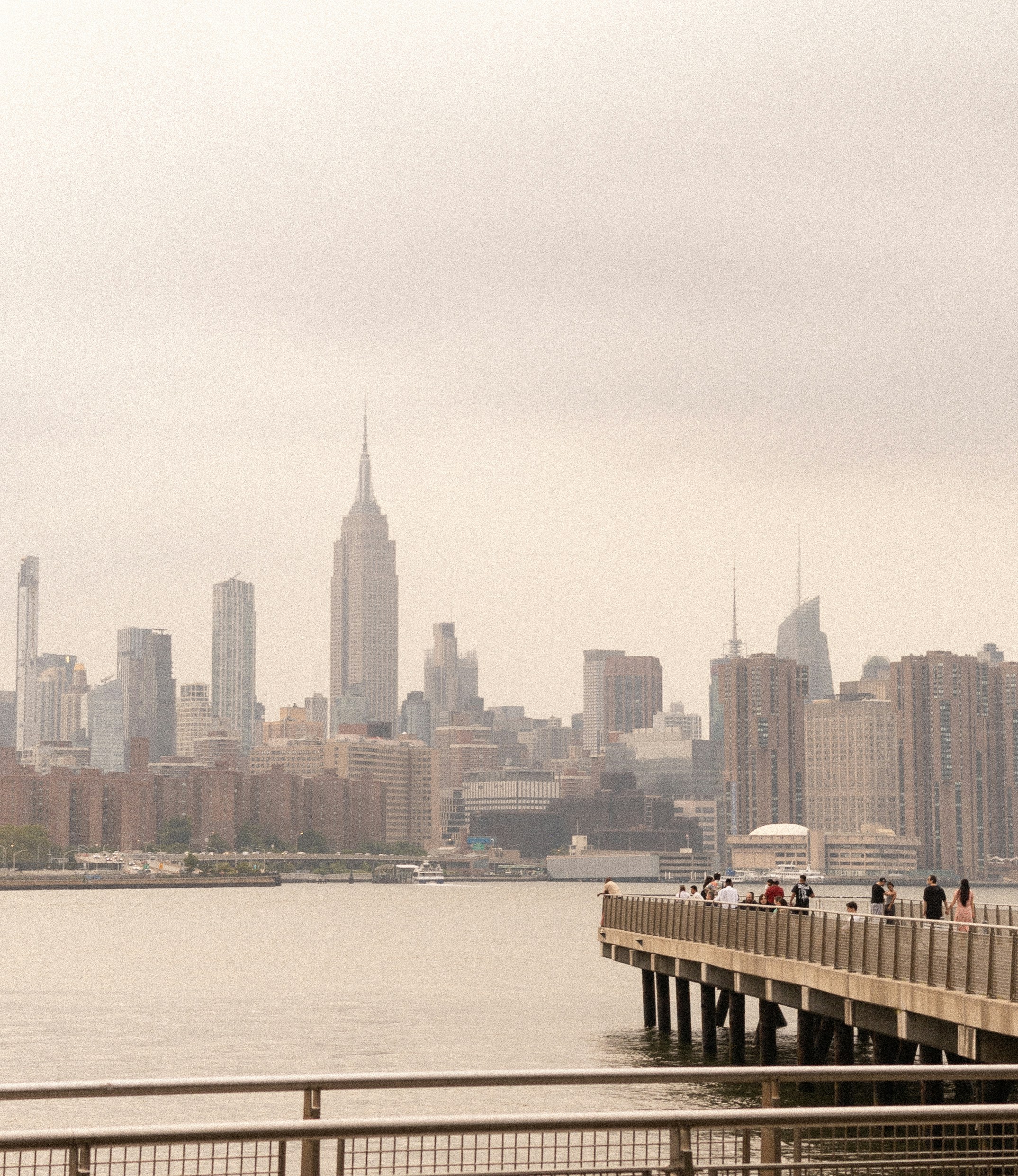 Pier Skyline: Morning Haze Over the Harbour