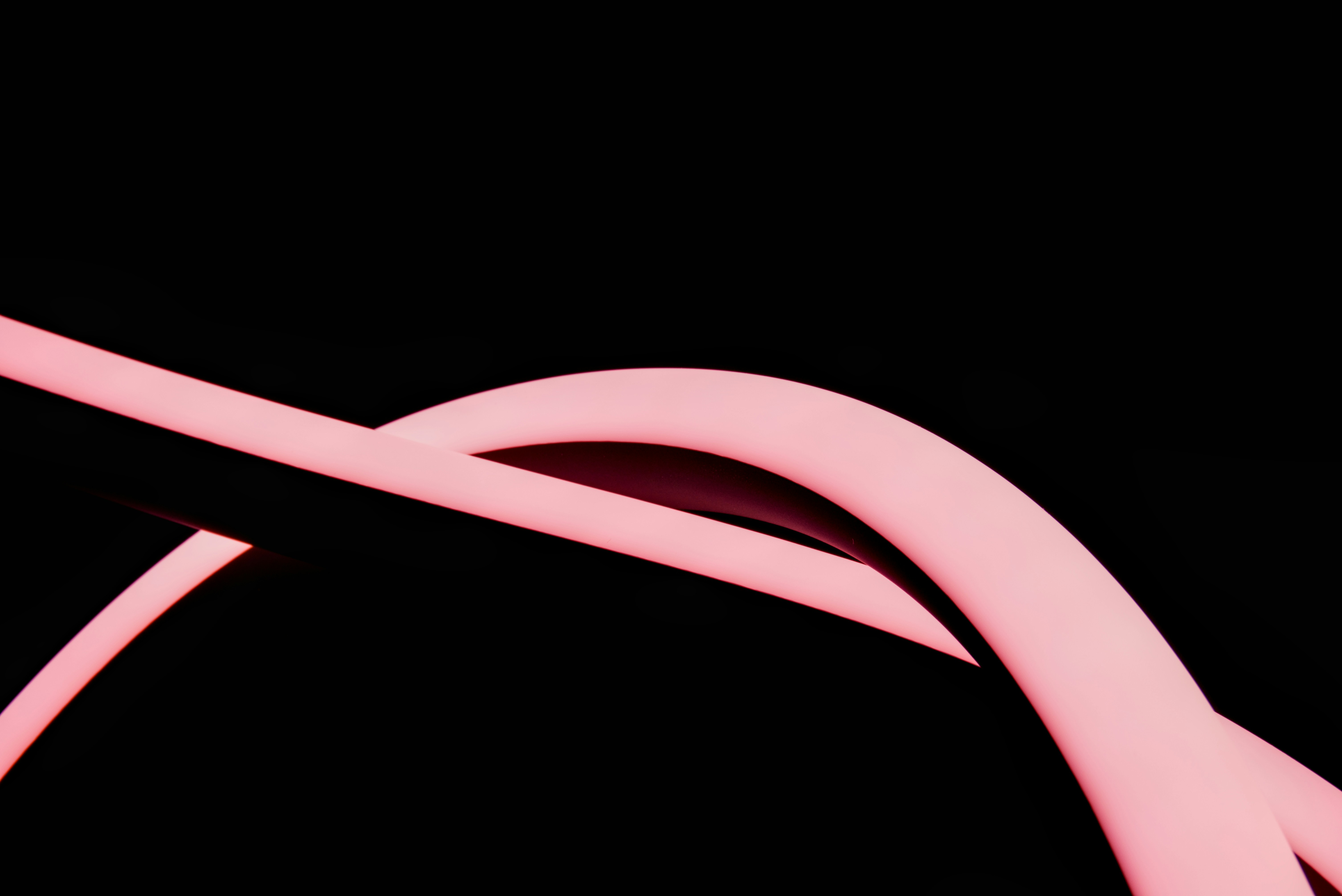 Neon Ribbon in Darkness