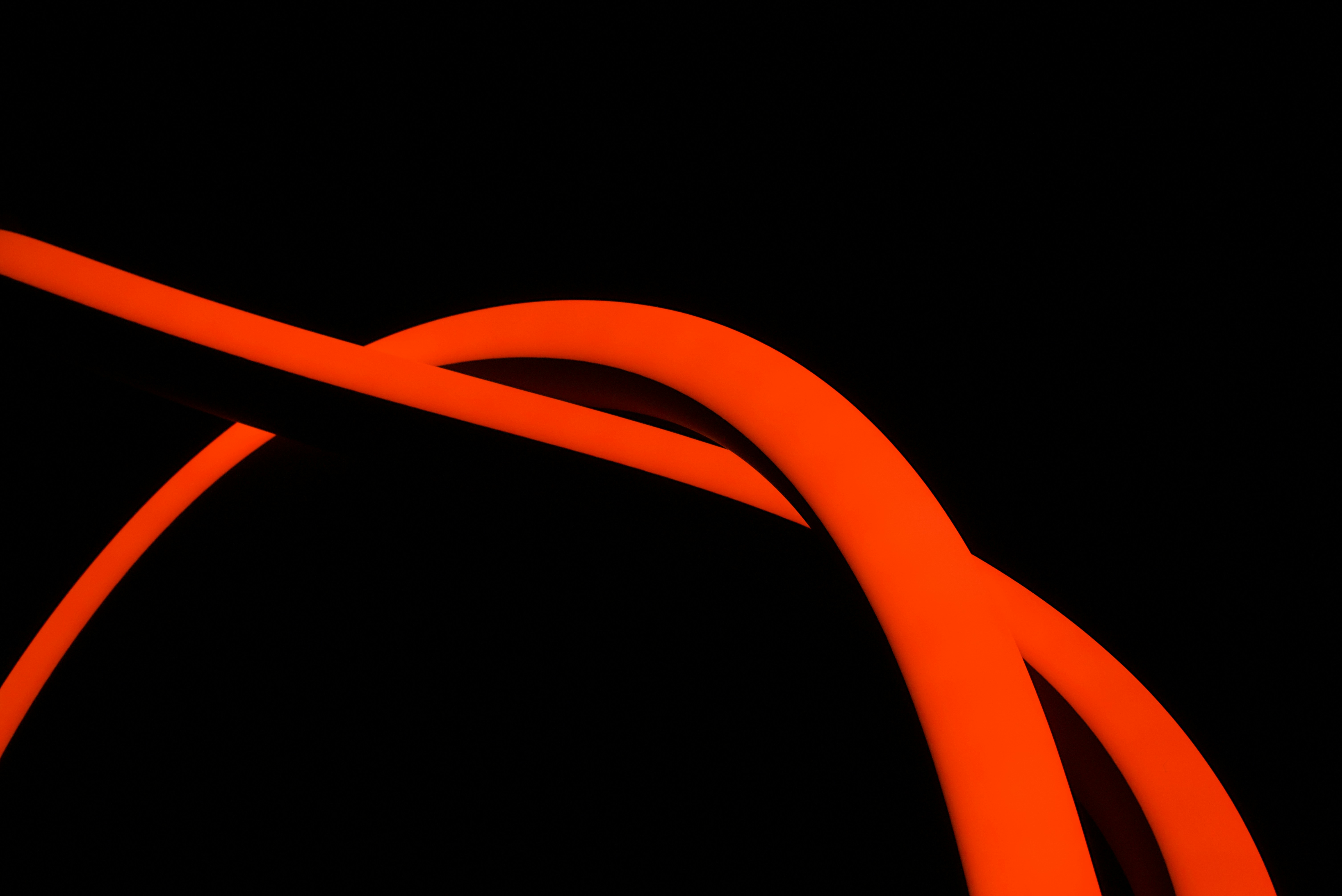 Neon Ribbon in Darkness