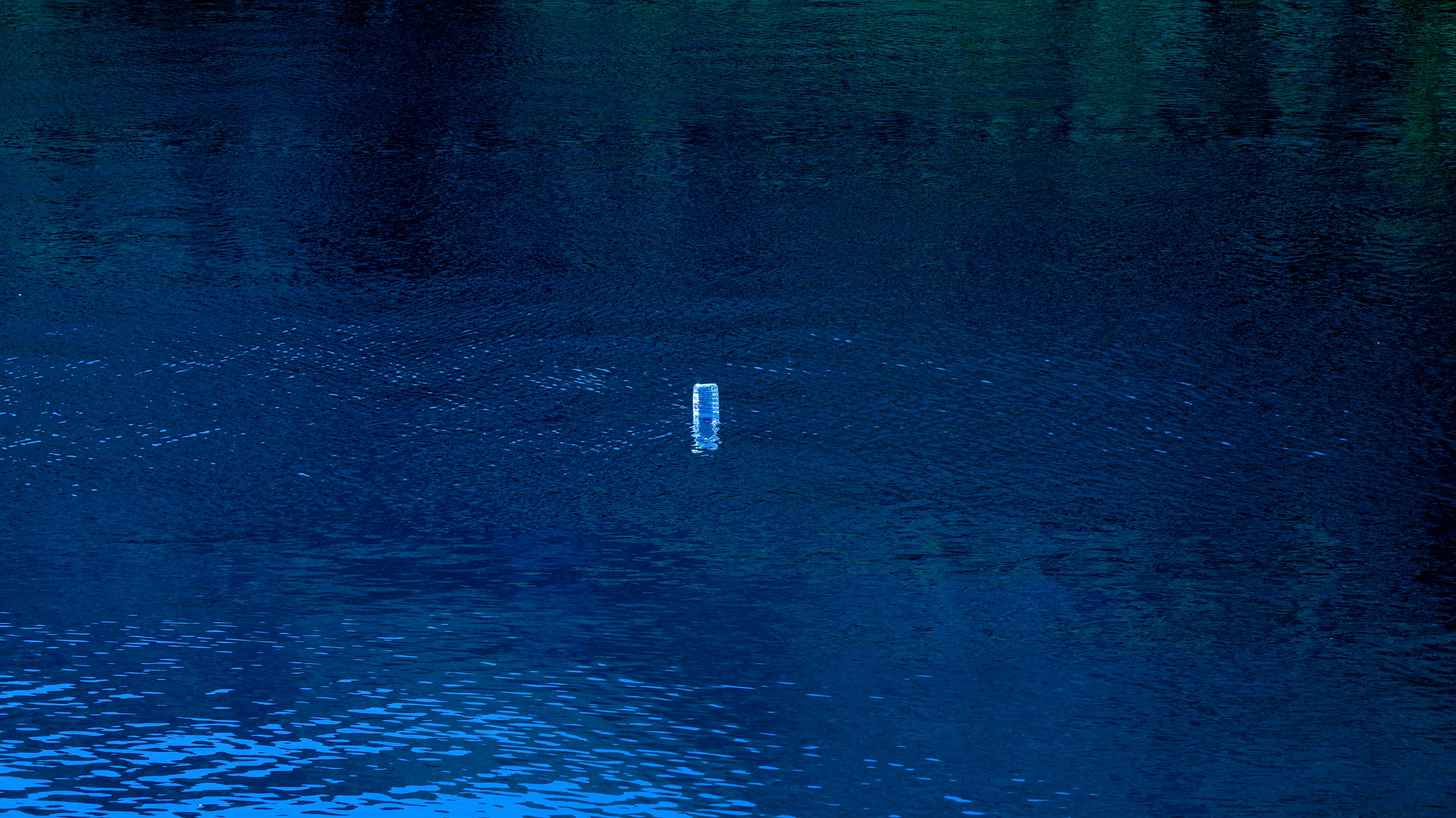 A Single Marker Adrift in Deep Blue Quiet