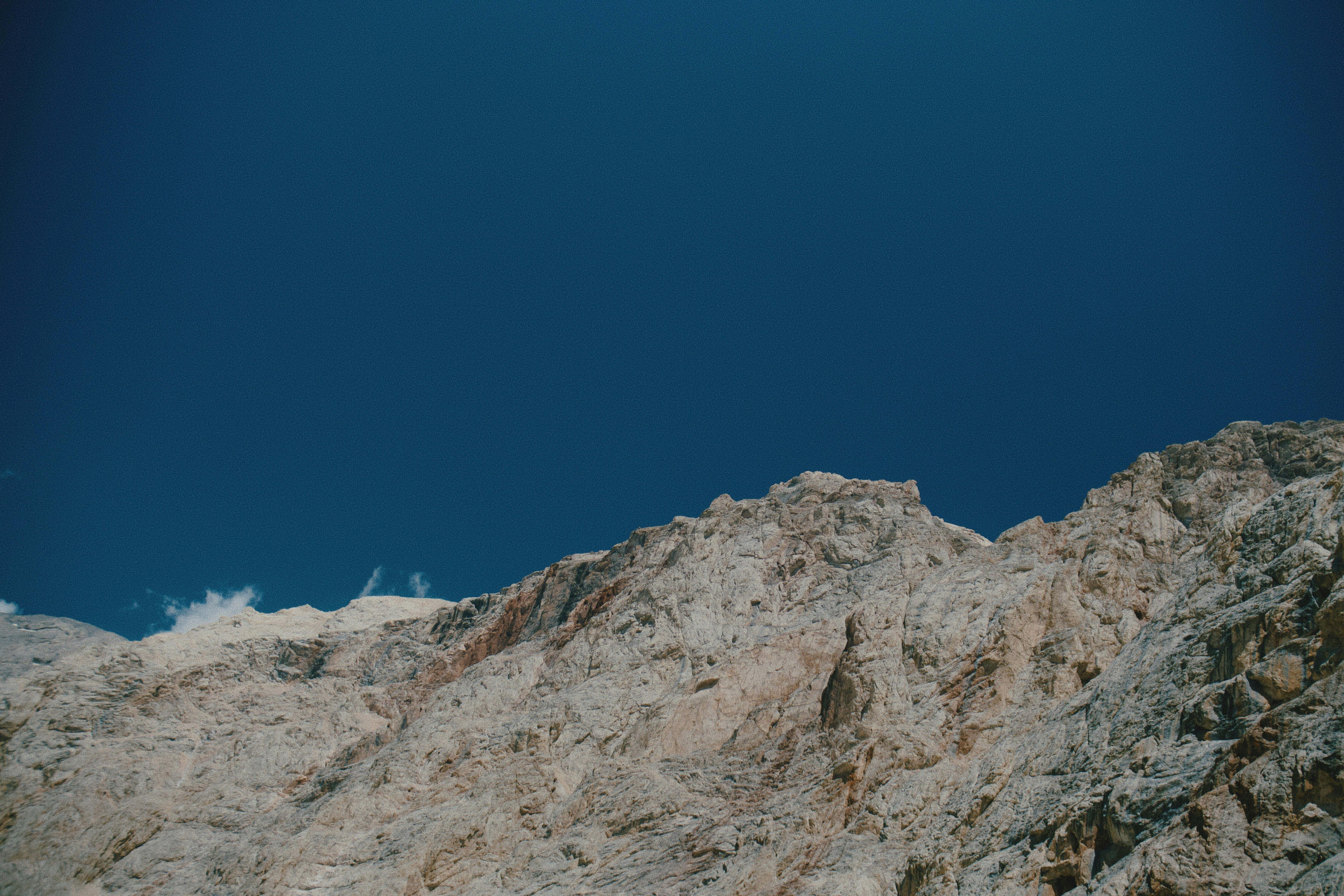 Rugged Crest Beneath a Deep Blue Sky
