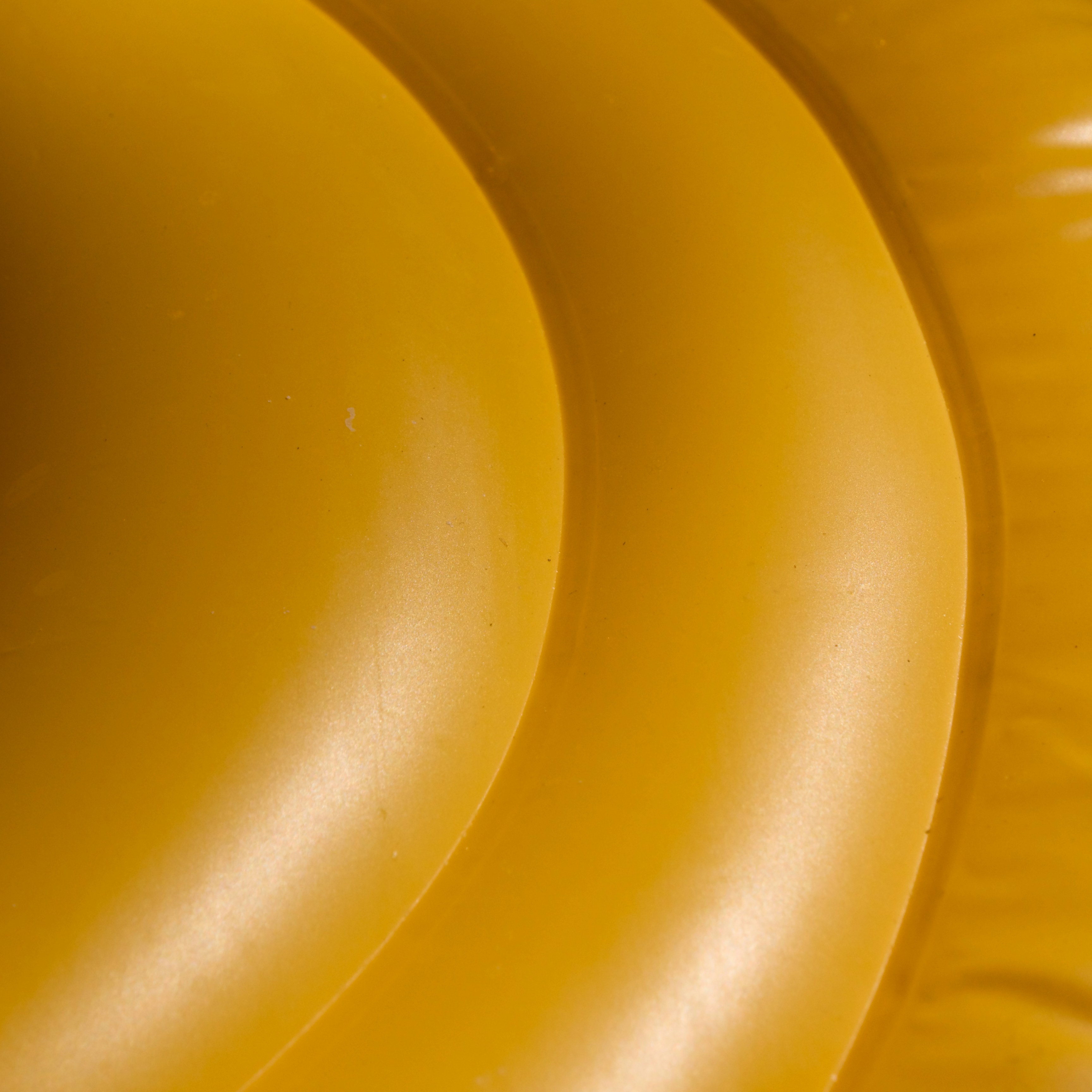Curved Corridor of Yellow Light