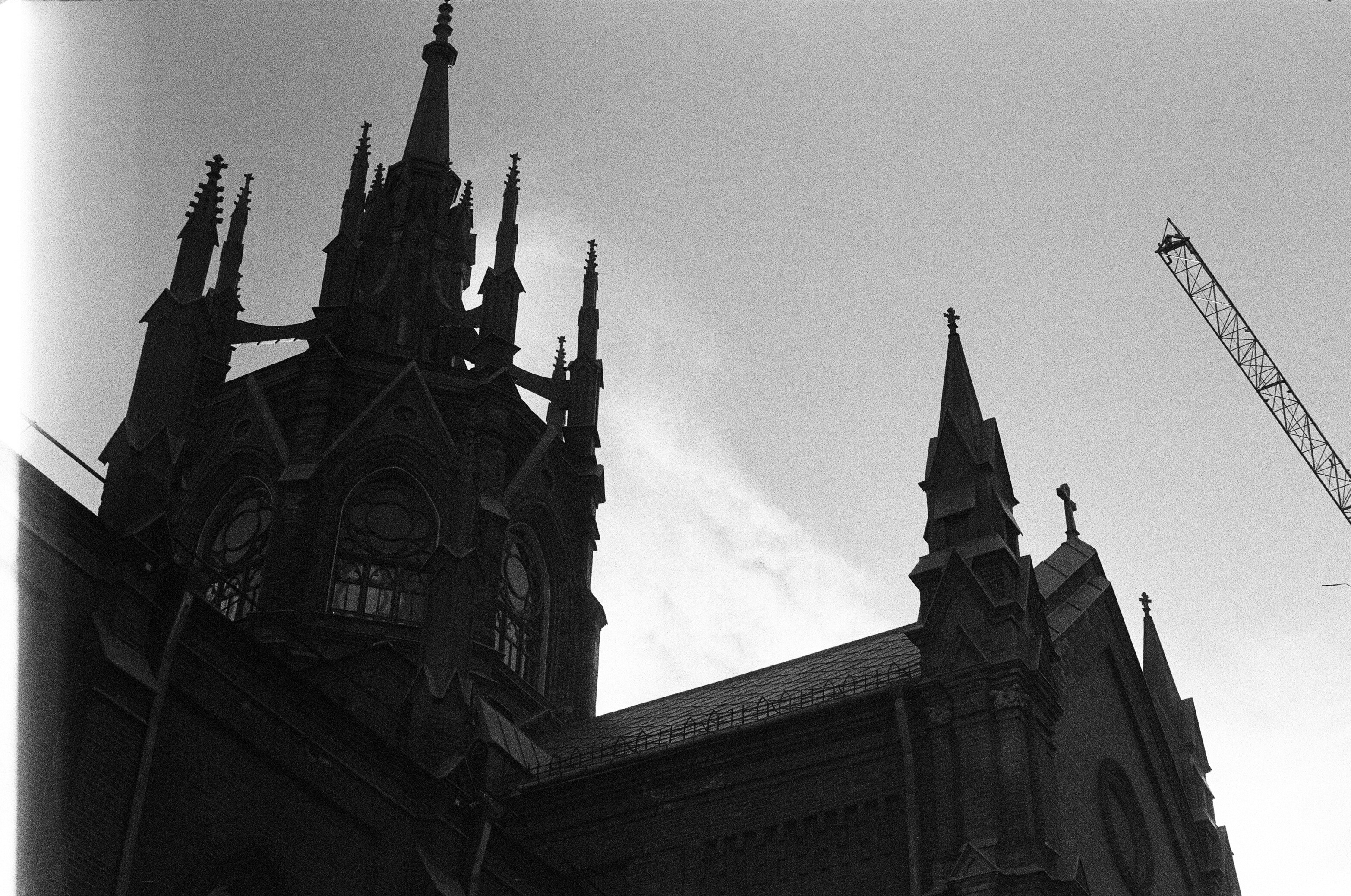 Gothic Spires Against a Quiet Sky