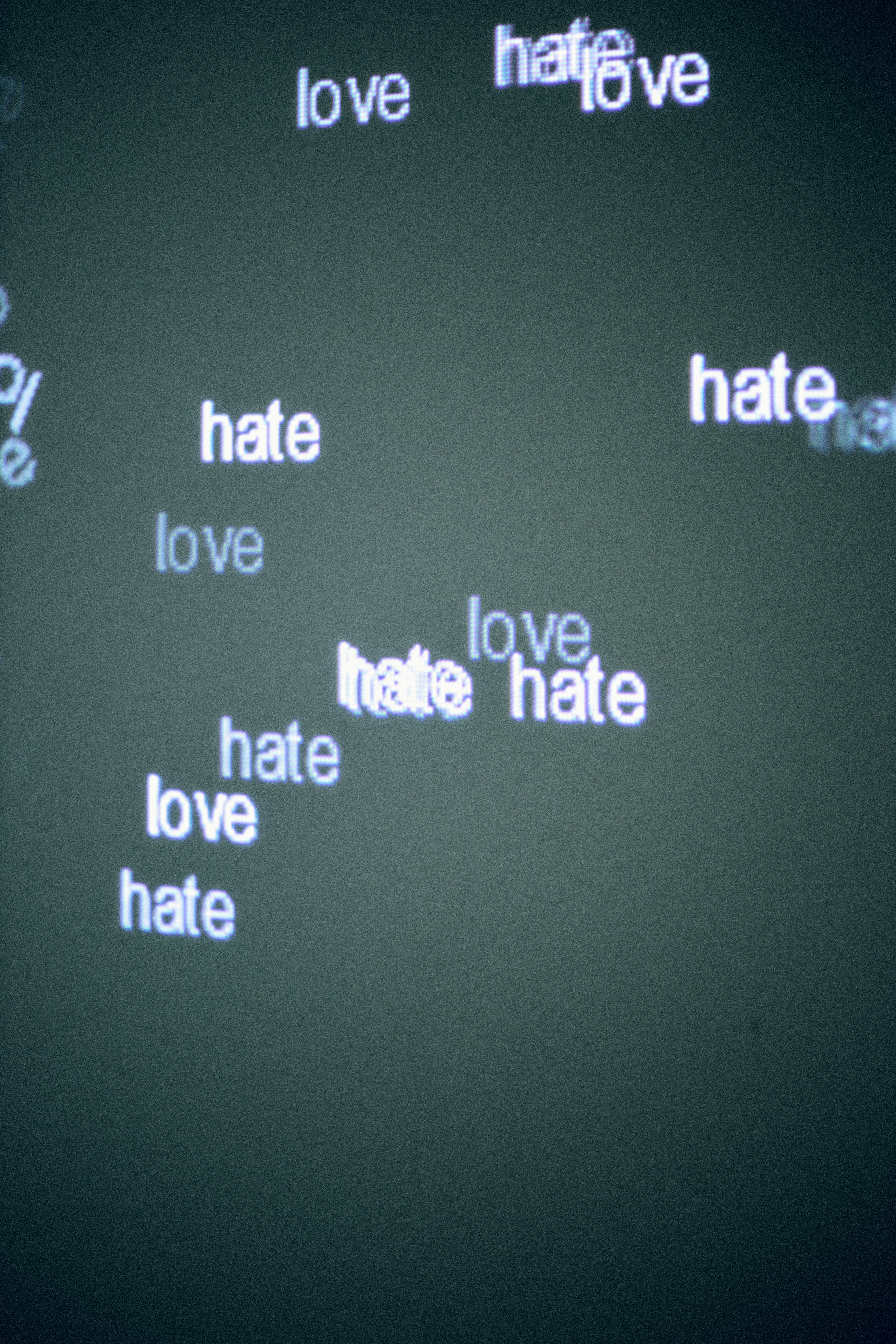 Floating Words of Affection and Aversion