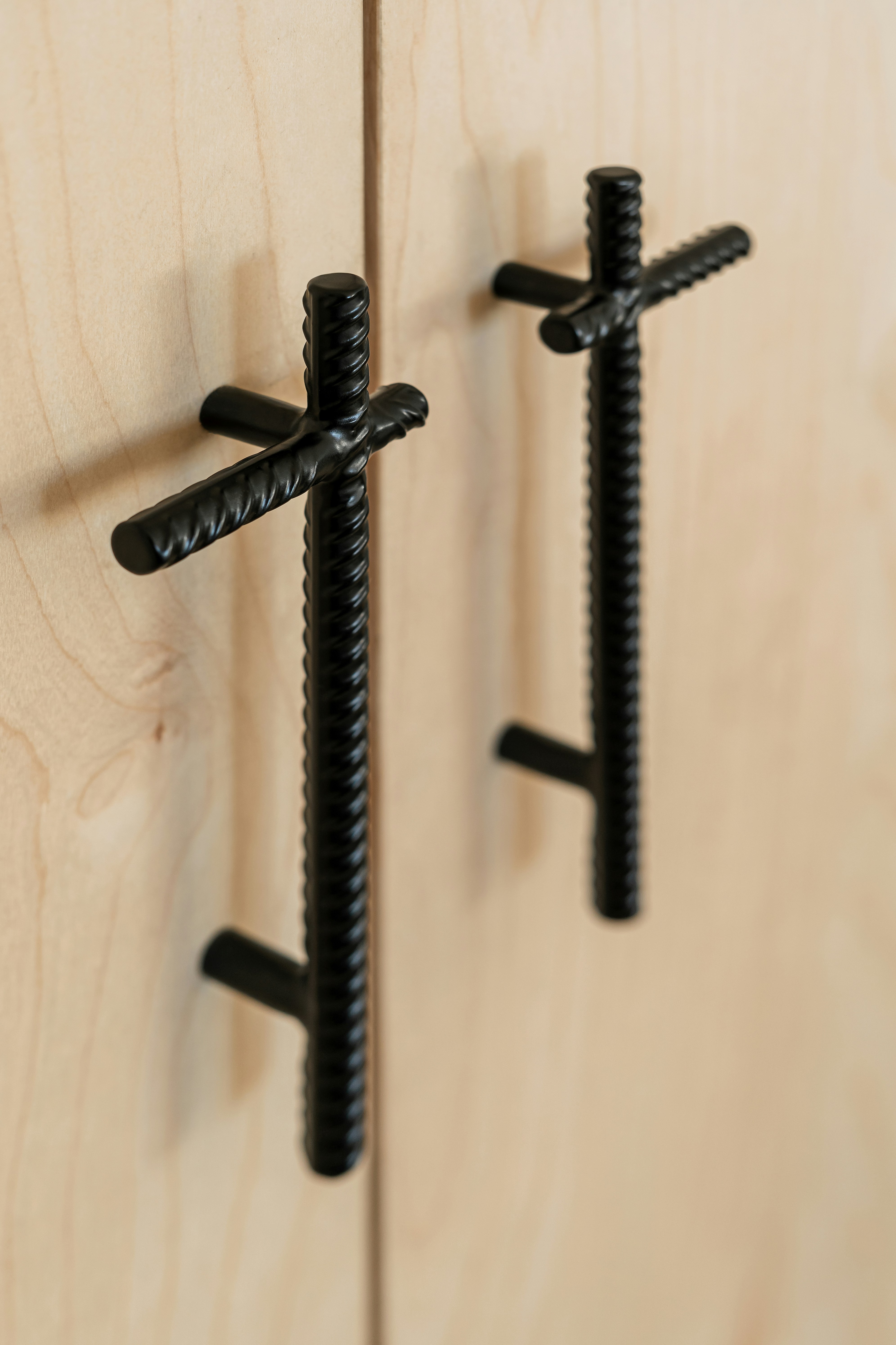 Industrial Spikes: Close-Up of Wall-Morne Hooks