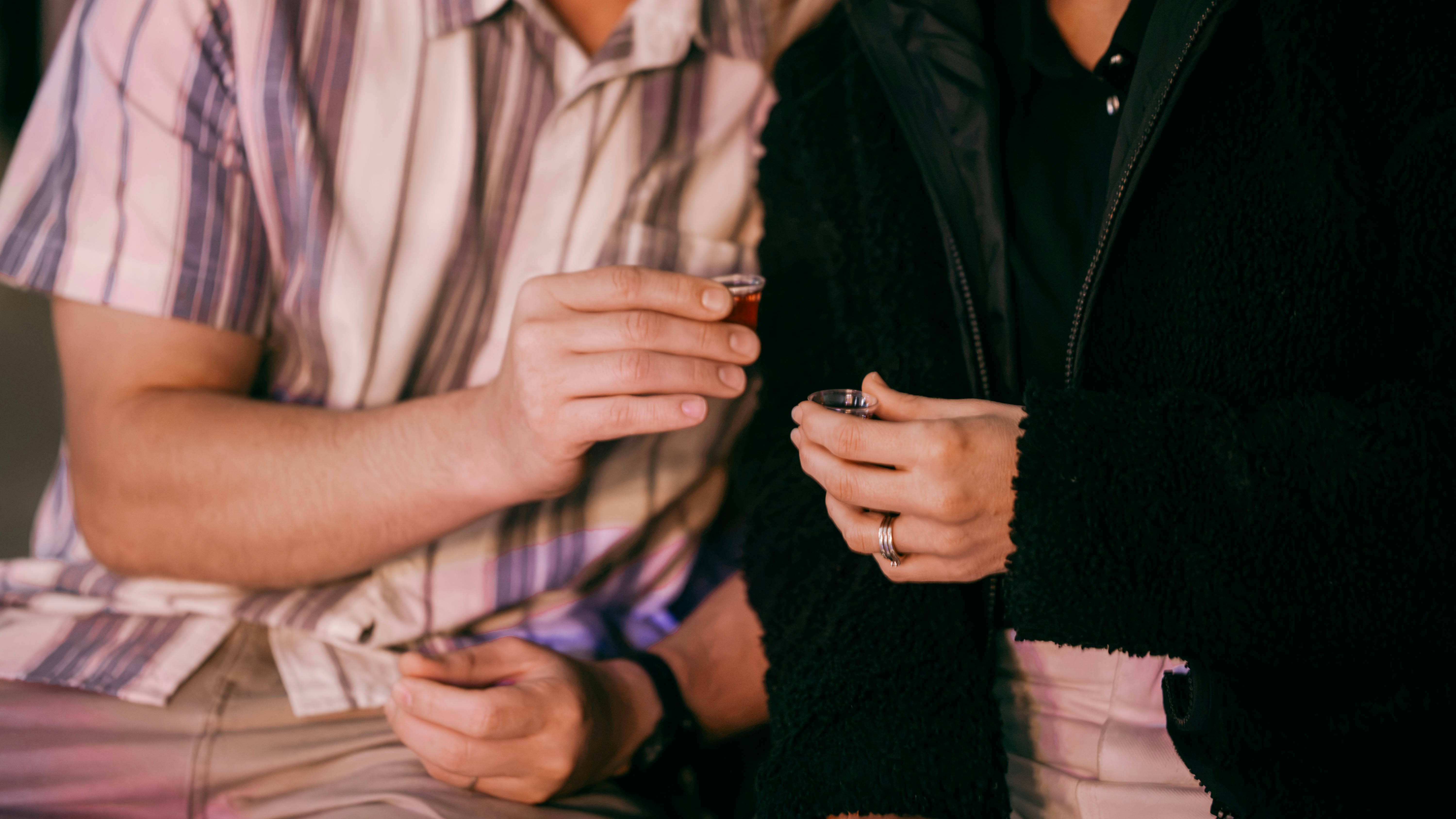 Two Friends, Two Rings: Casual Moment of Connection