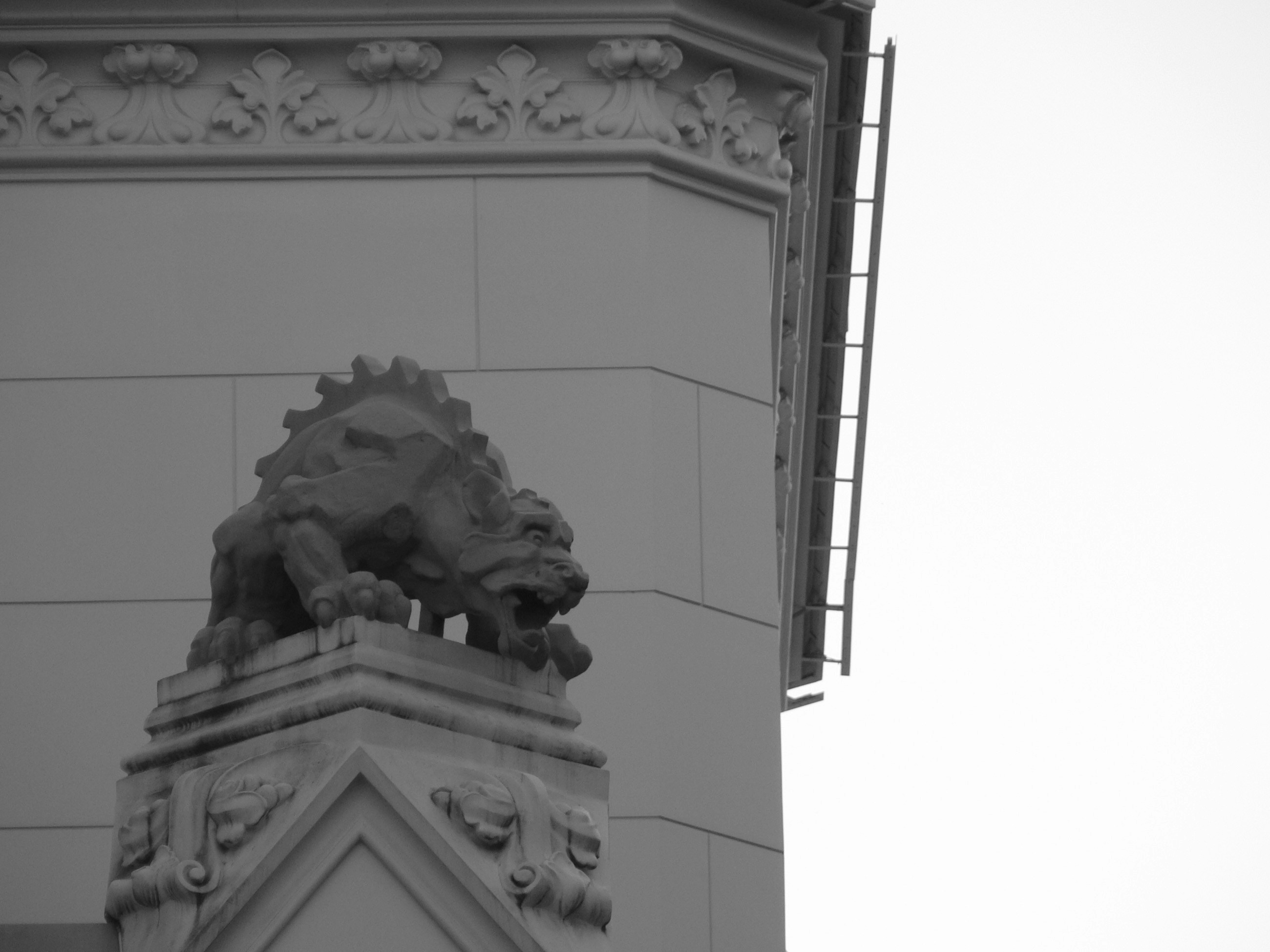 Dragon Crest on the Cornered Facade