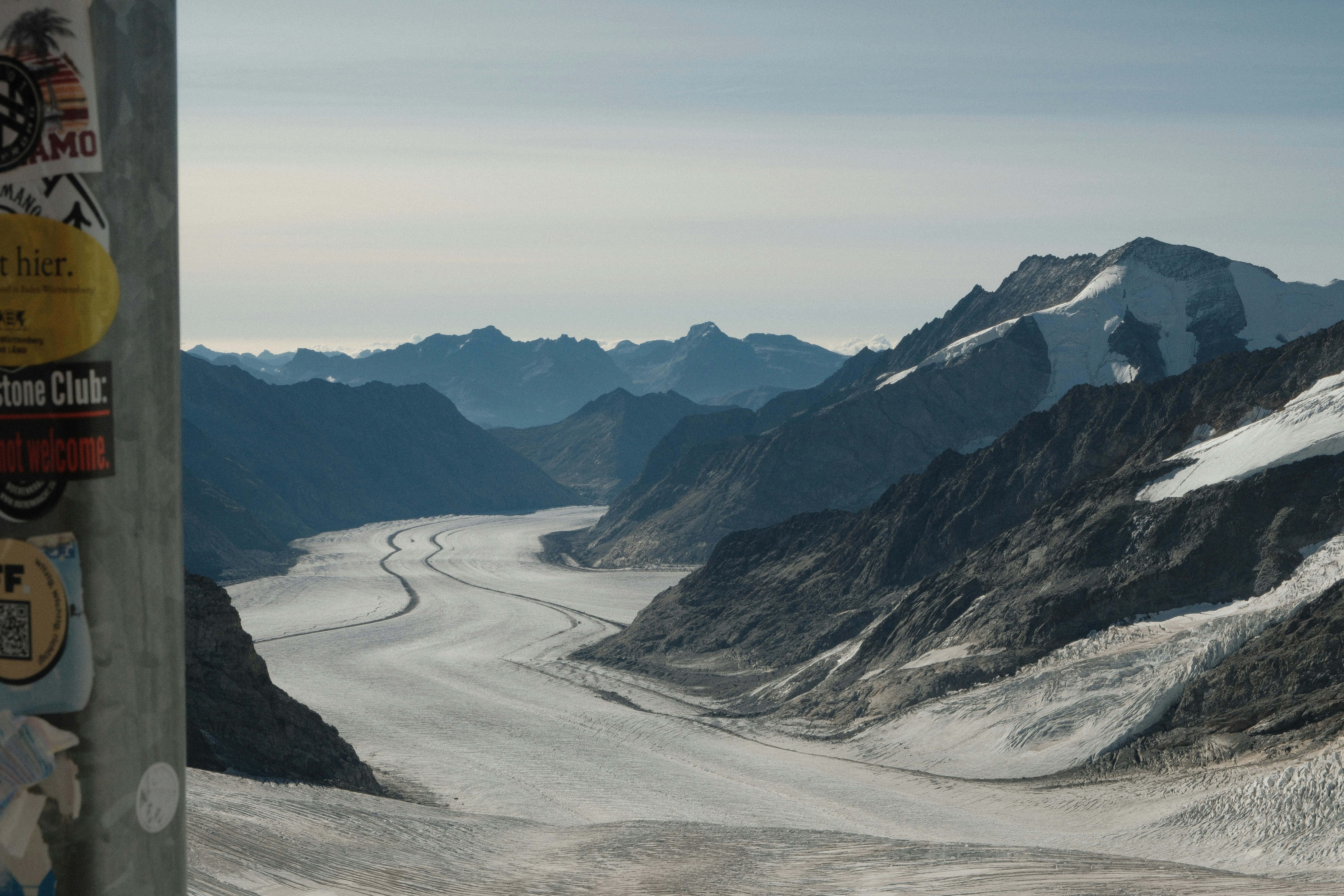 Glacial Corridor Beneath Alpine Peaks