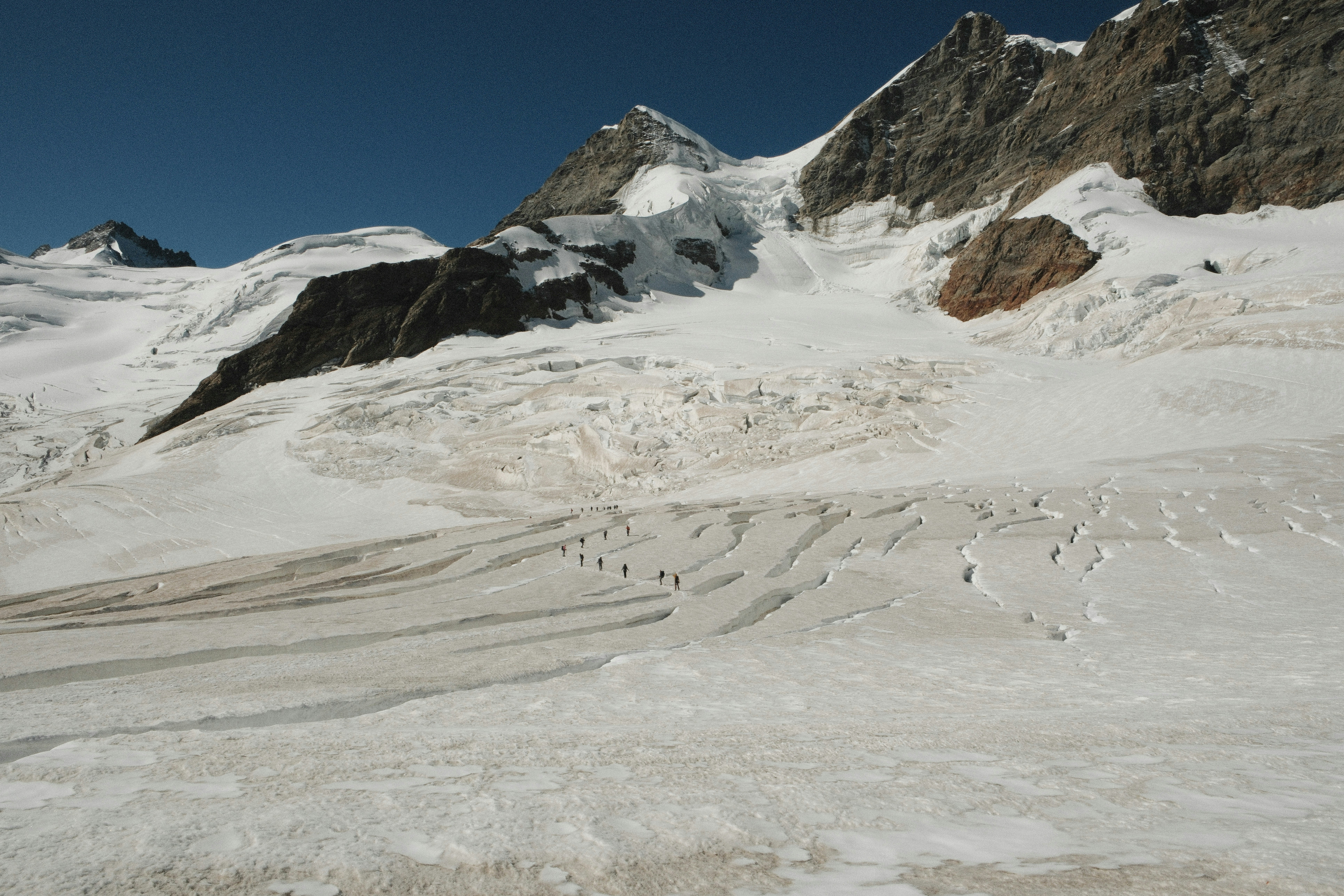 Crystalline Basin Under a Jagged Ridge