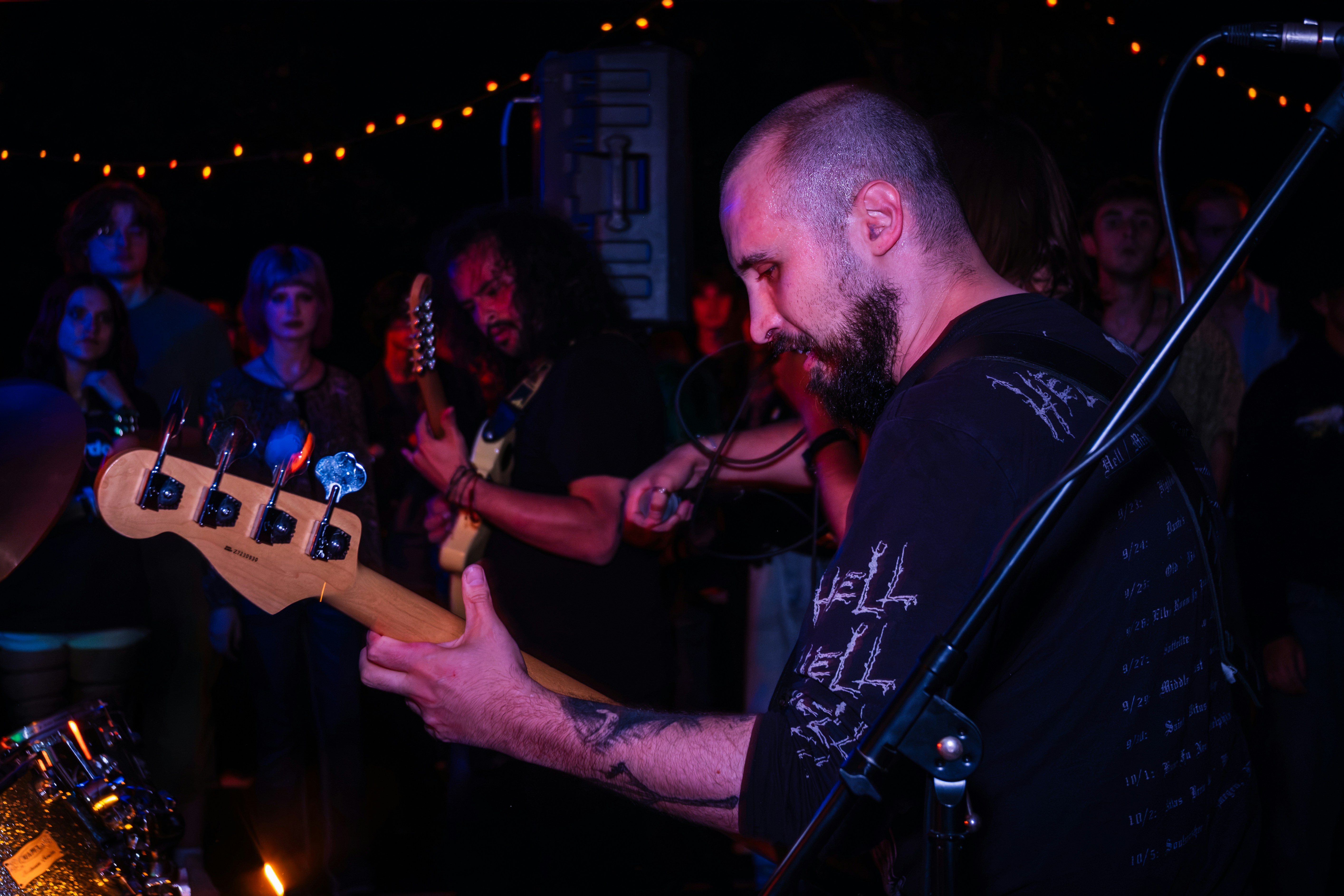 Guitarist in Portrait Light: Nightclub Backlit Blues