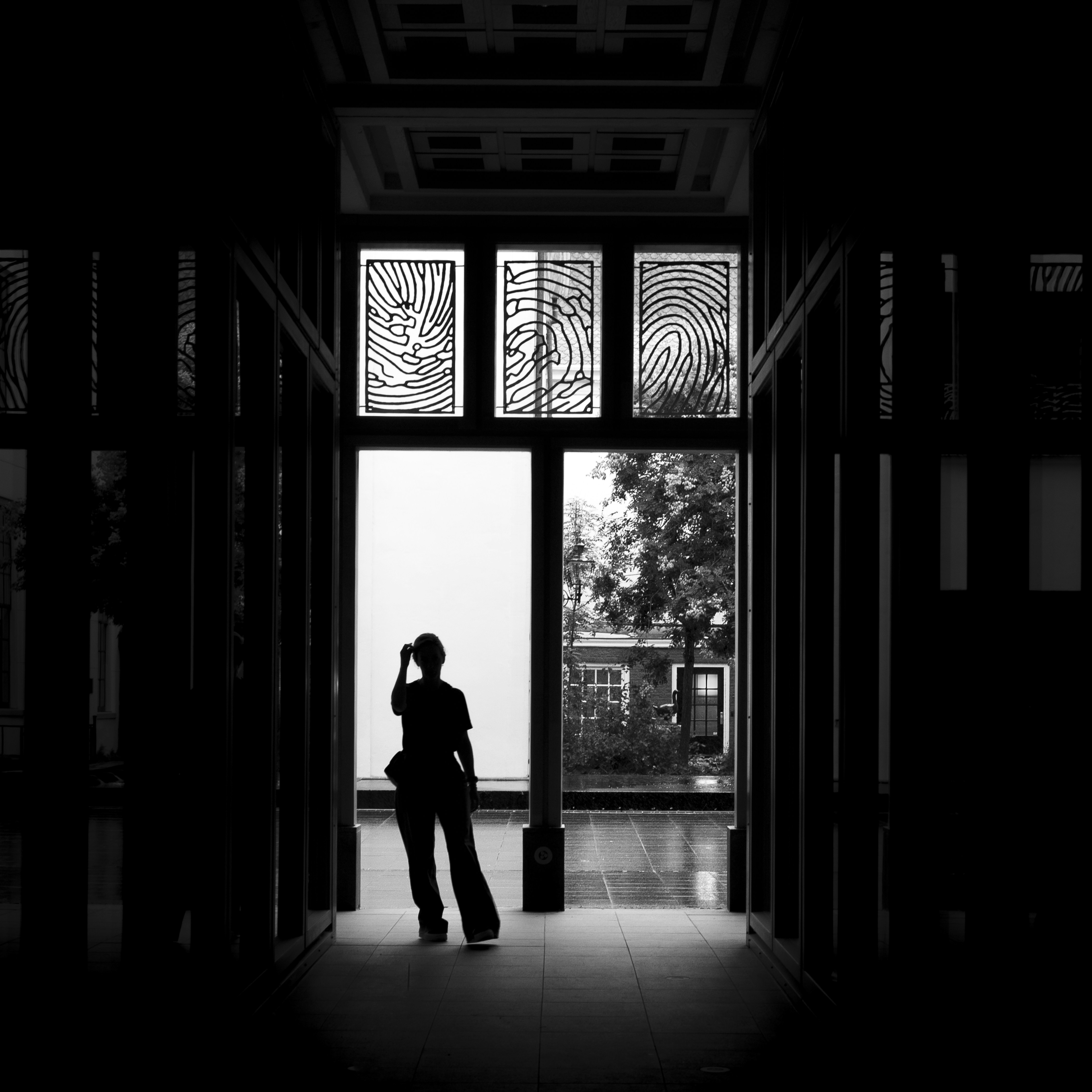 Silhouette at the Threshold: A Quiet Entrance