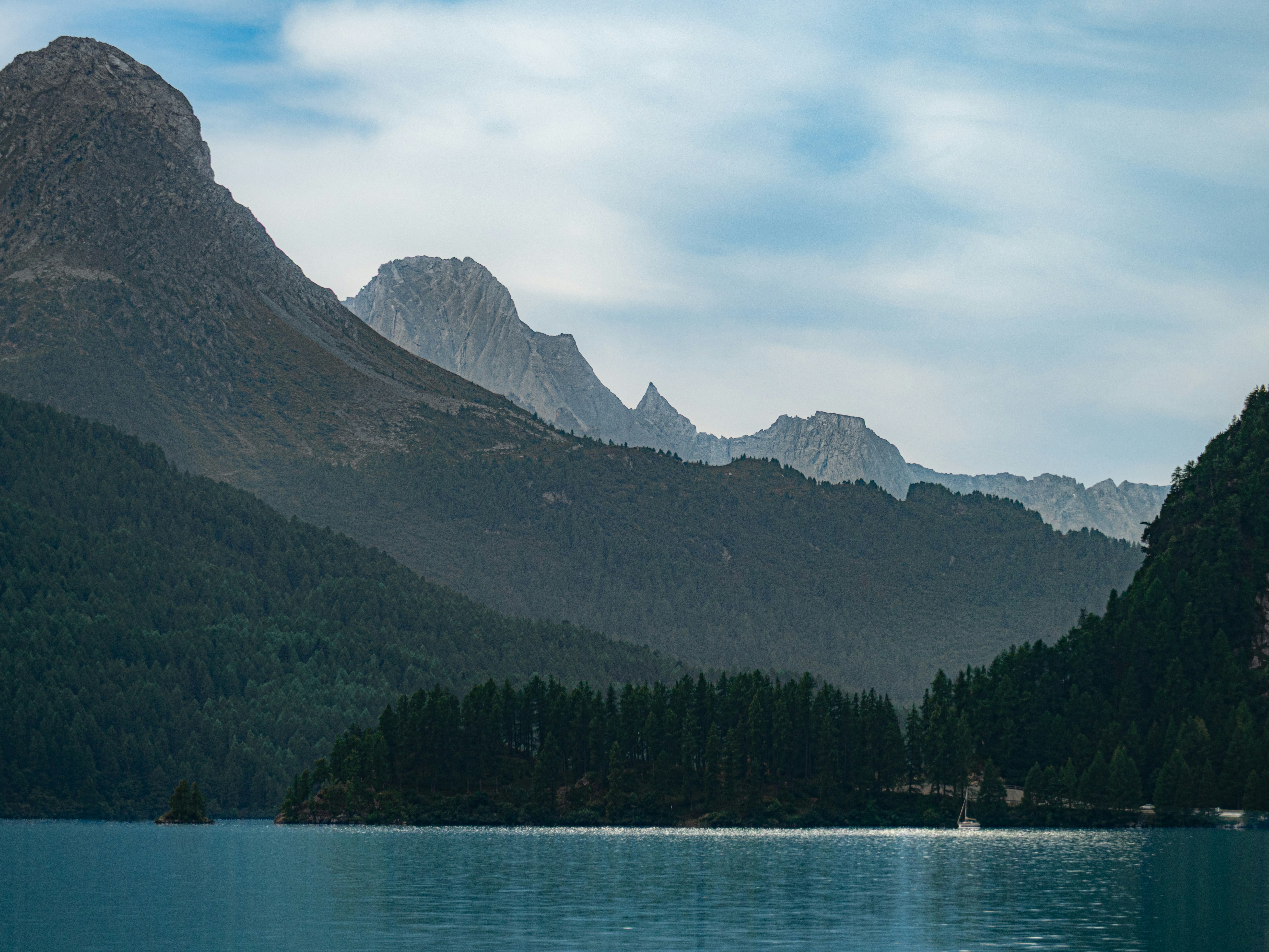 Mountain Mirror: A Serene Lake Fringed by Pines