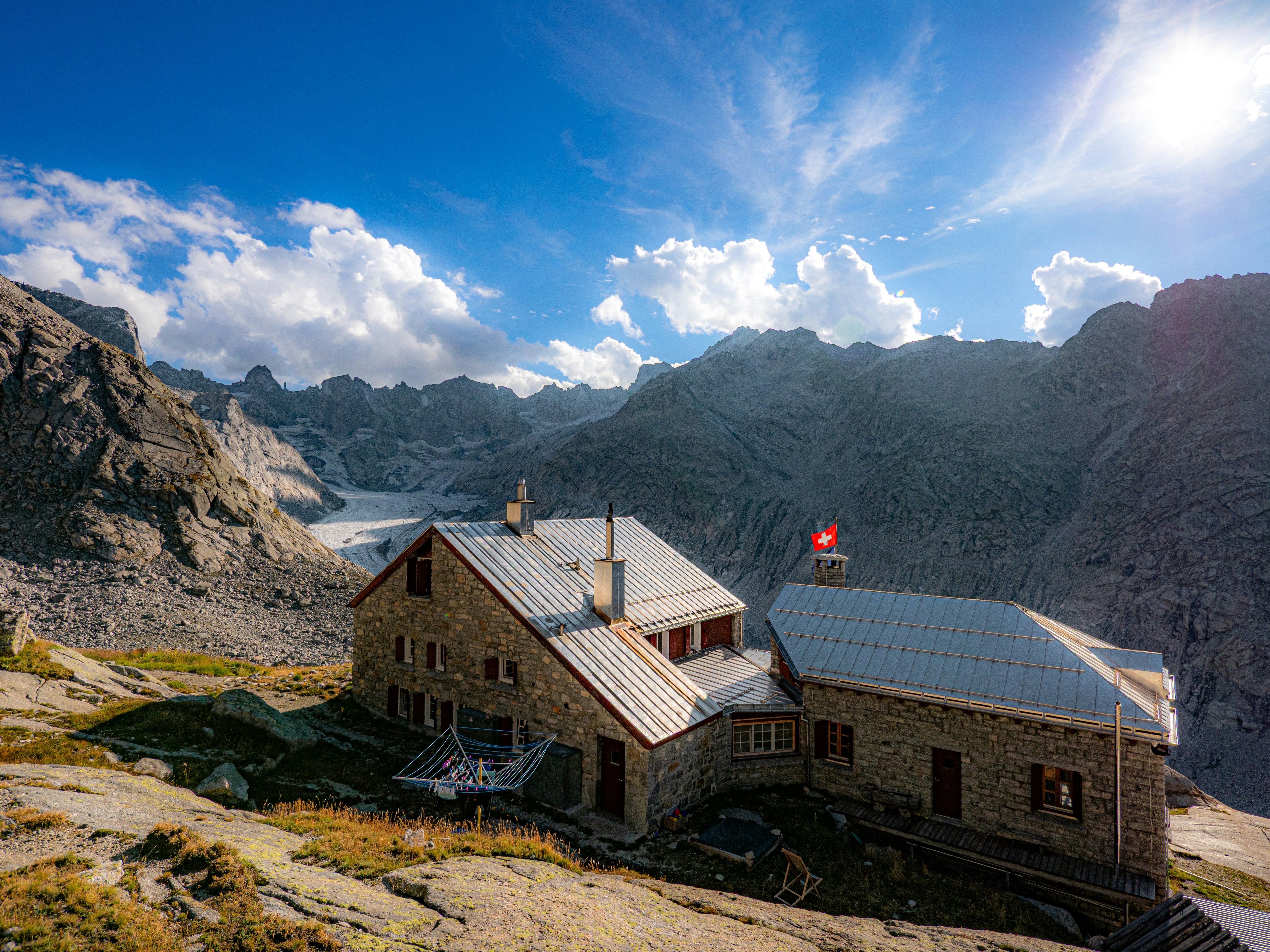 Alpine Refuge Nestled Between Granite Spires