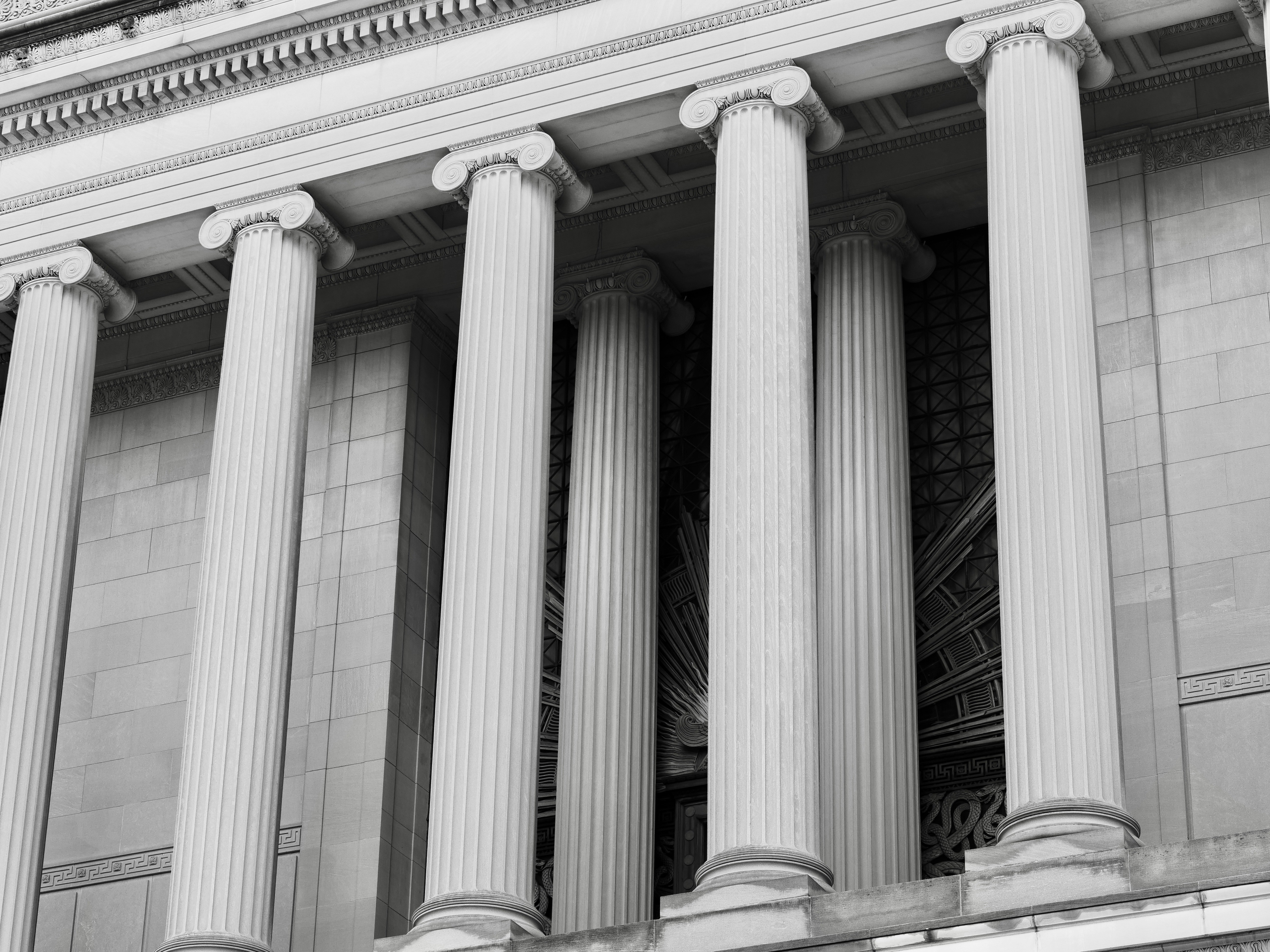 Columns in Silent Monument