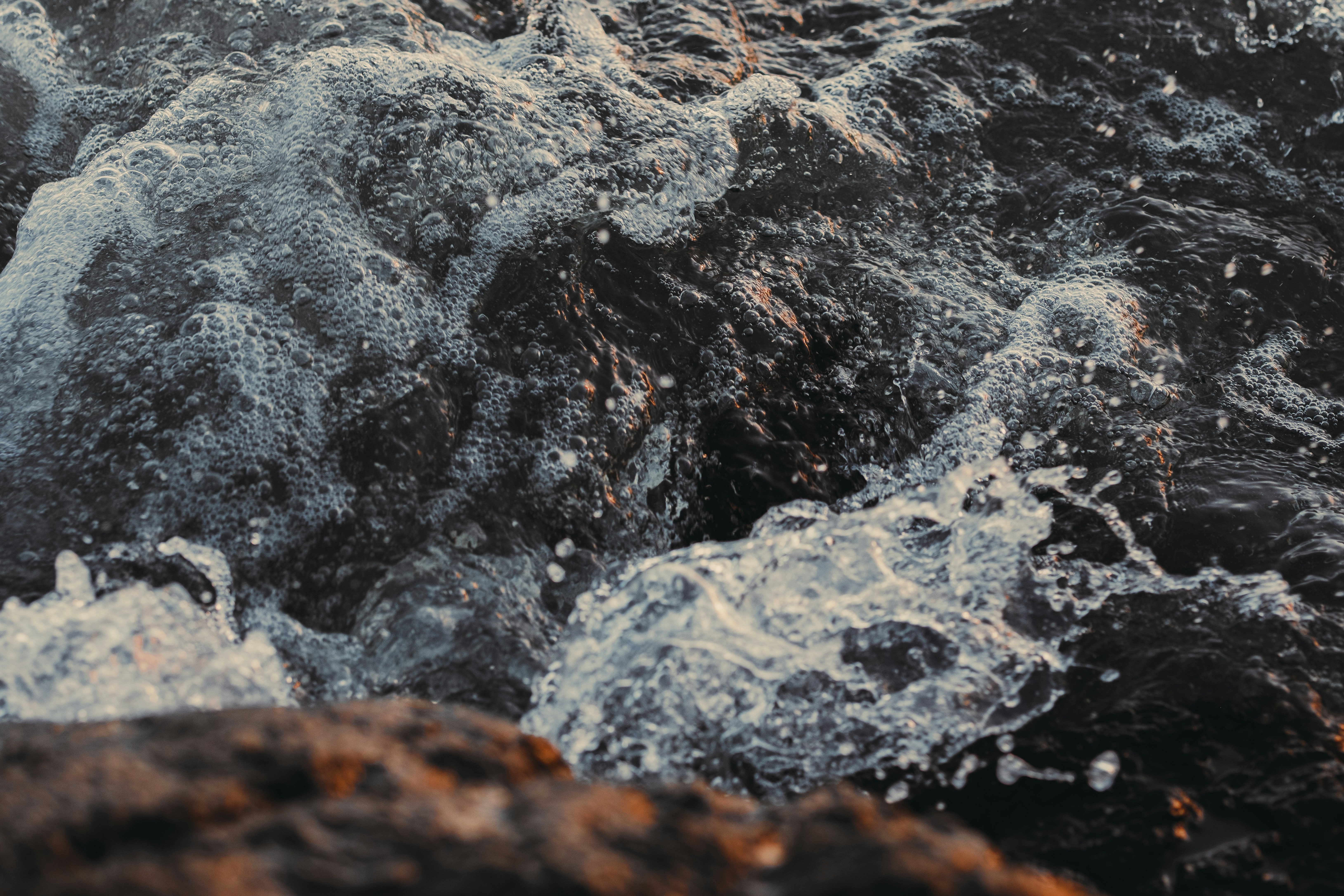 Foam and Stone: A Breathe of Turbulent Shoreline