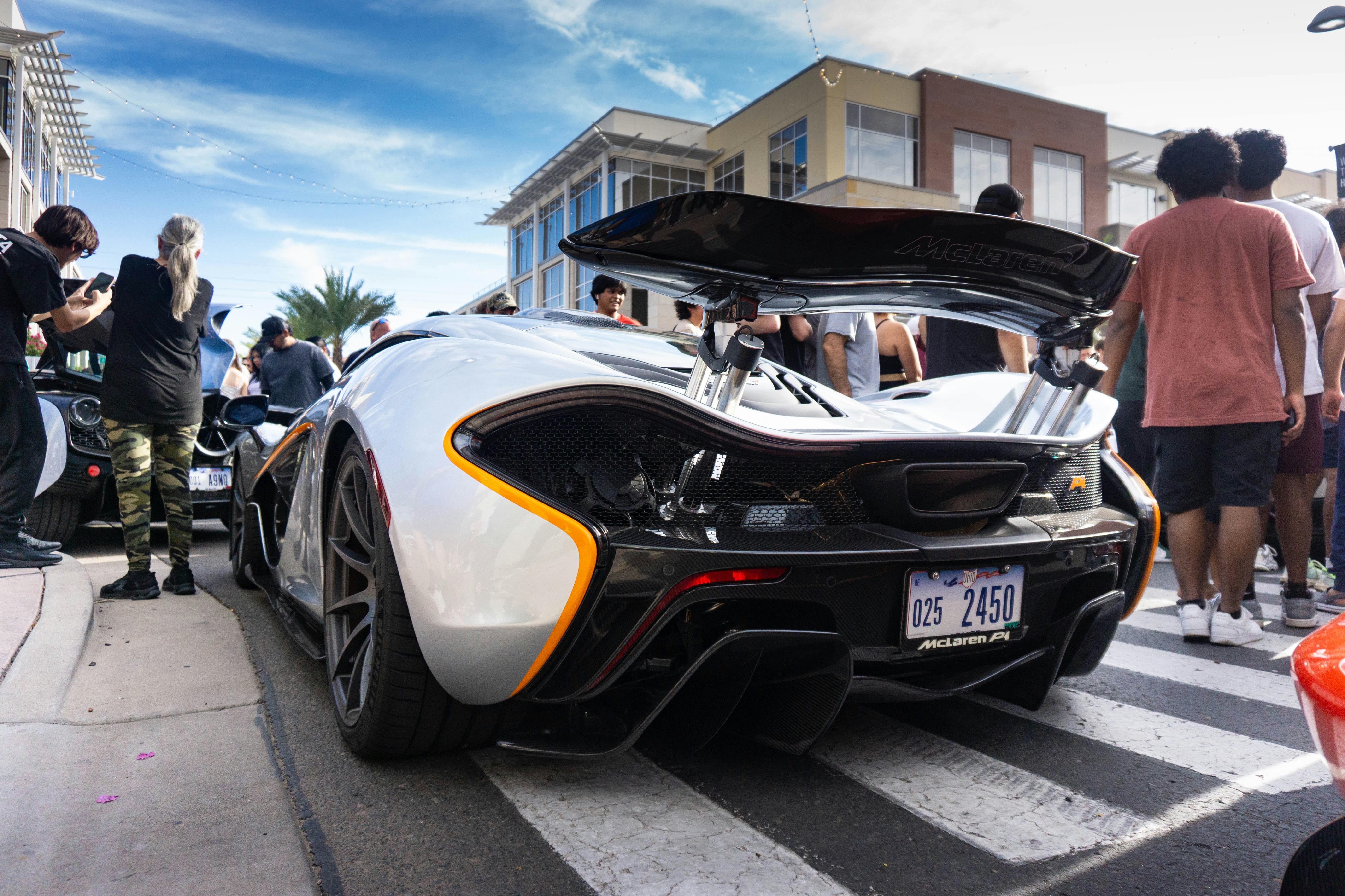 Rear-Engine Turbo Dream: A Low-Camera Glimpse of a Chrome-Accented Supercar