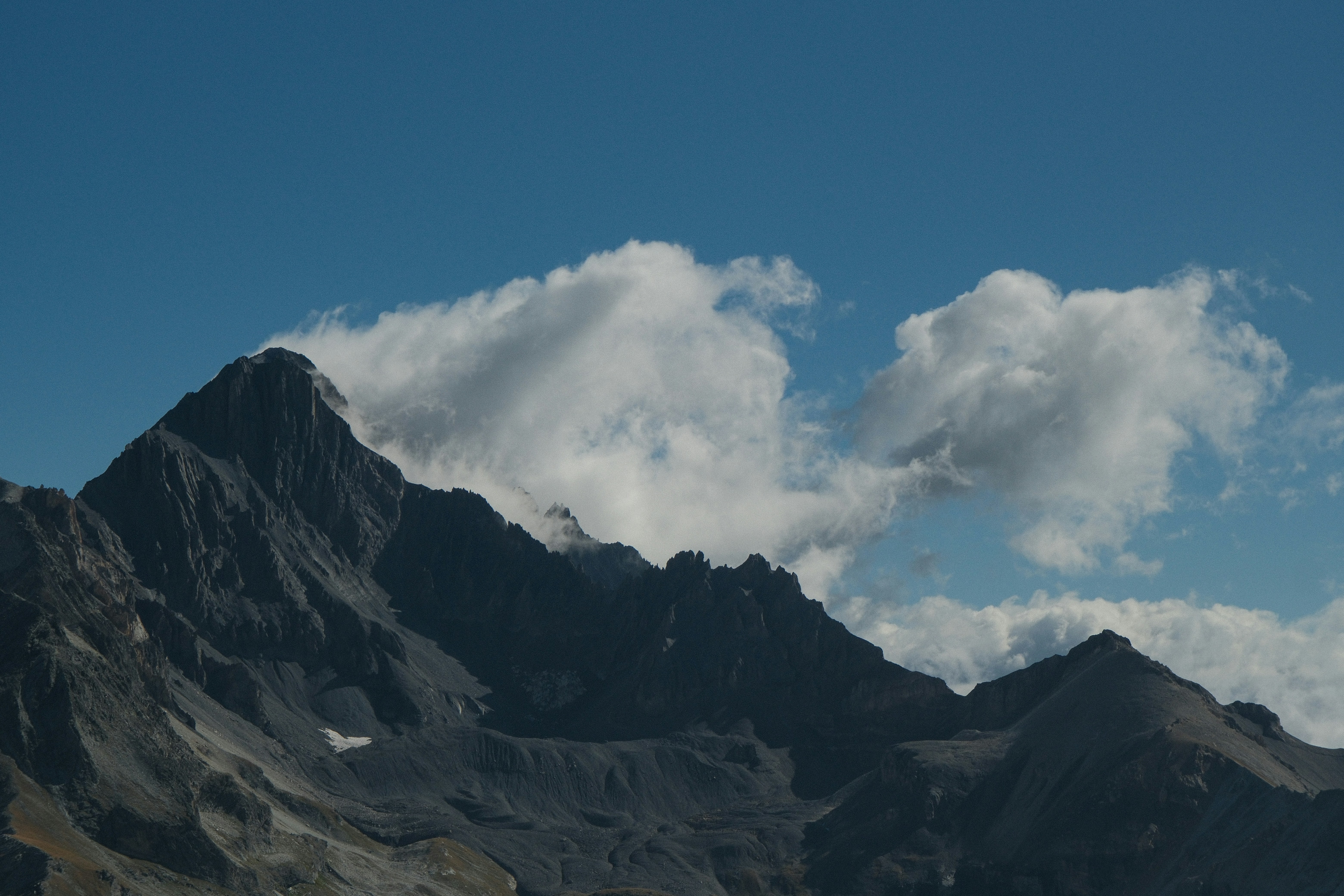 Craggy Summit Under a Quiet Sky