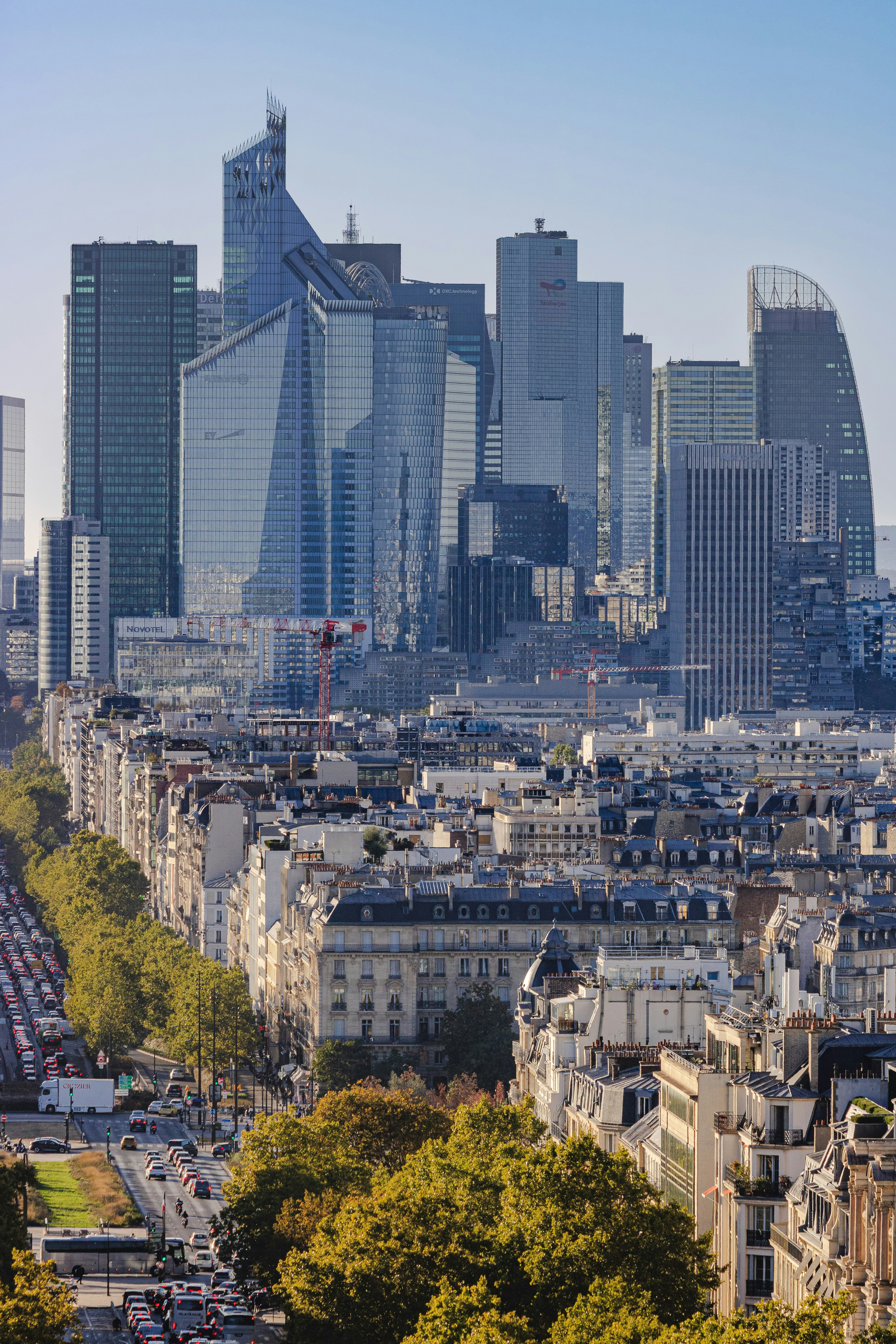 Skyscraper Ridge: A Forward Glance Over the Parisian Skyline