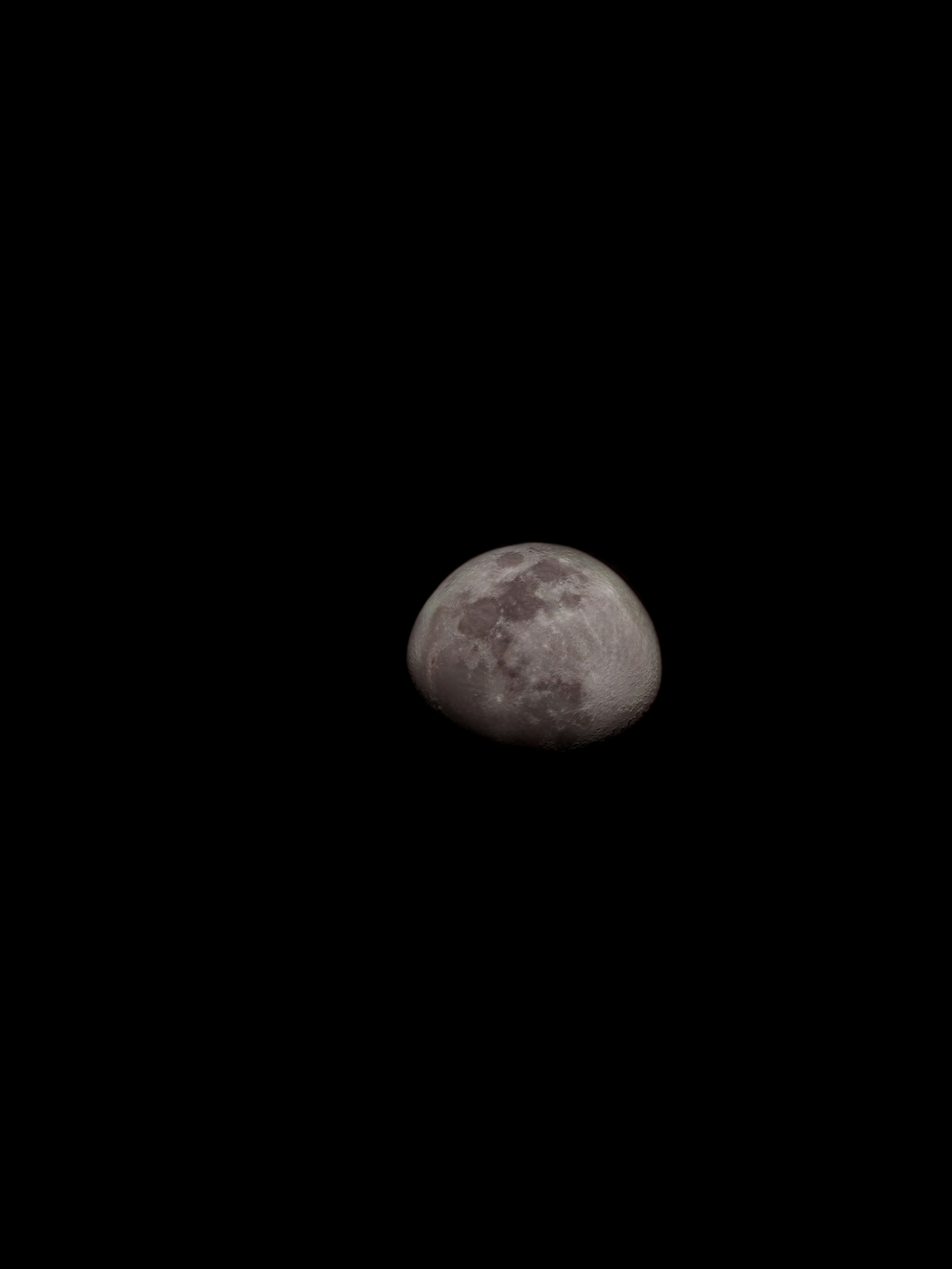 Luna's Quiet Crescent: A Moonlit Moment Against Void