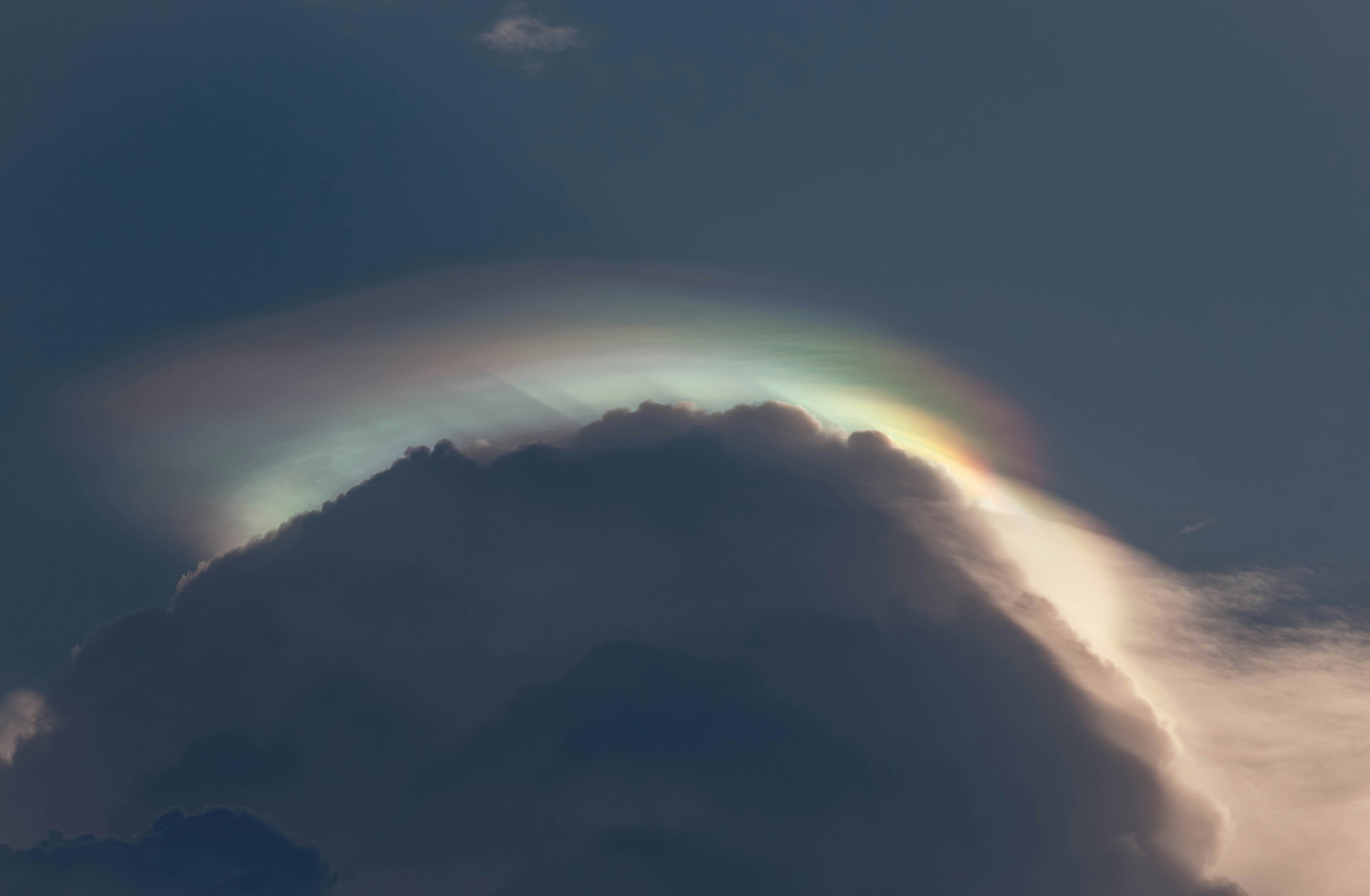 Luminous Halo Above a Peak of Cloud