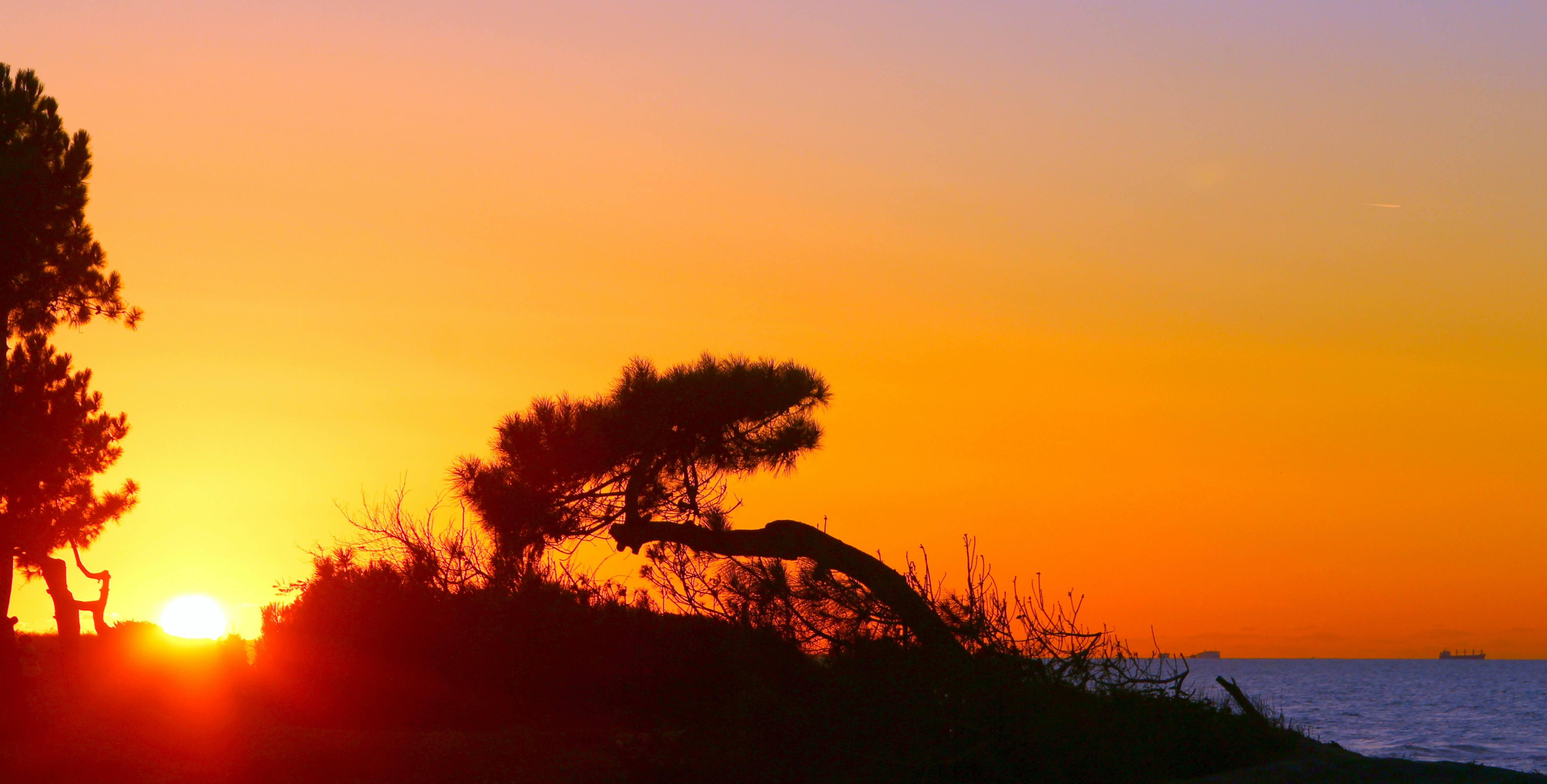A view of the sunset on the Black Sea coast. September 9, 2026.