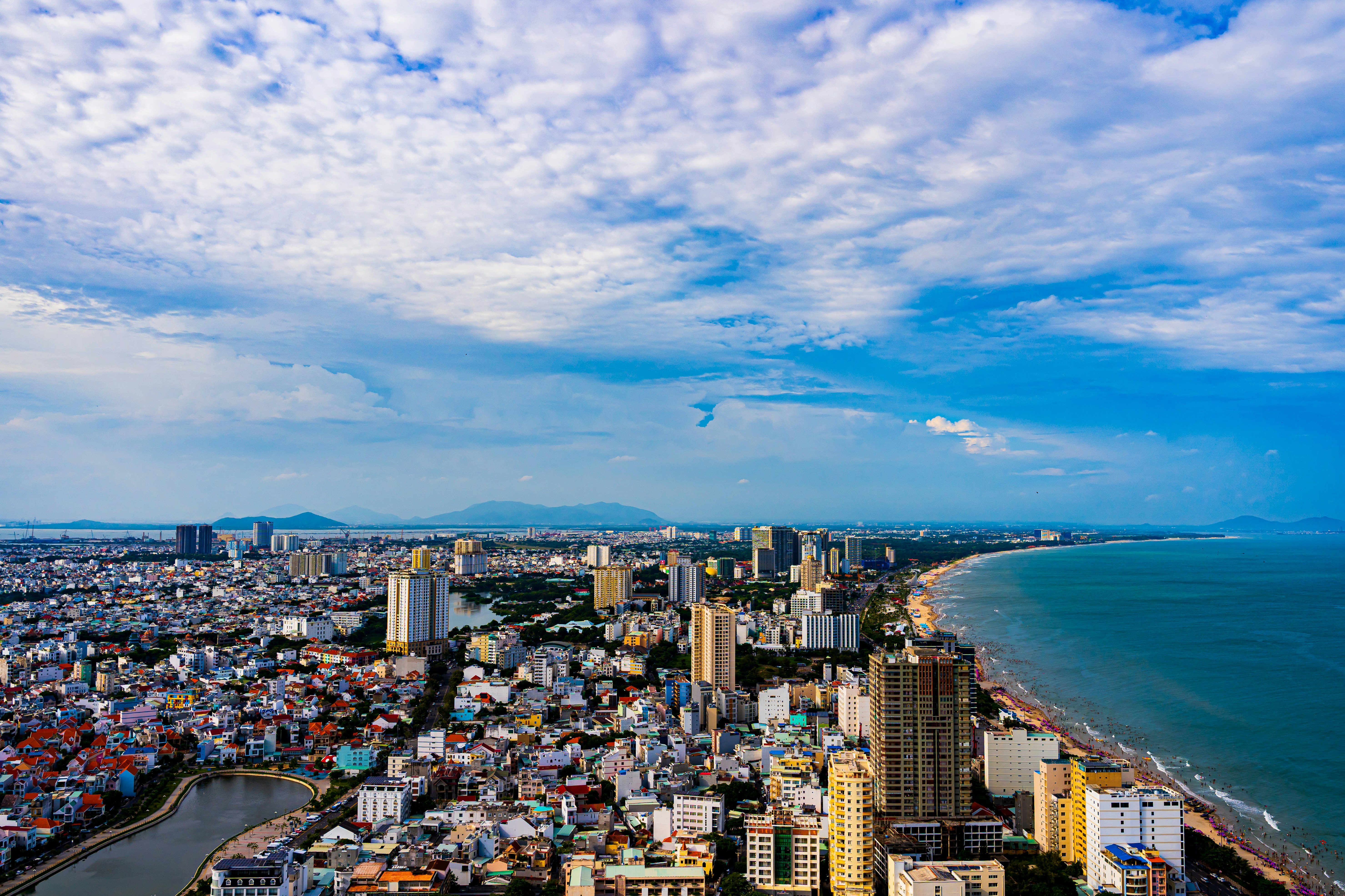 Harbor Montage: A Panoramic City by the Sea
