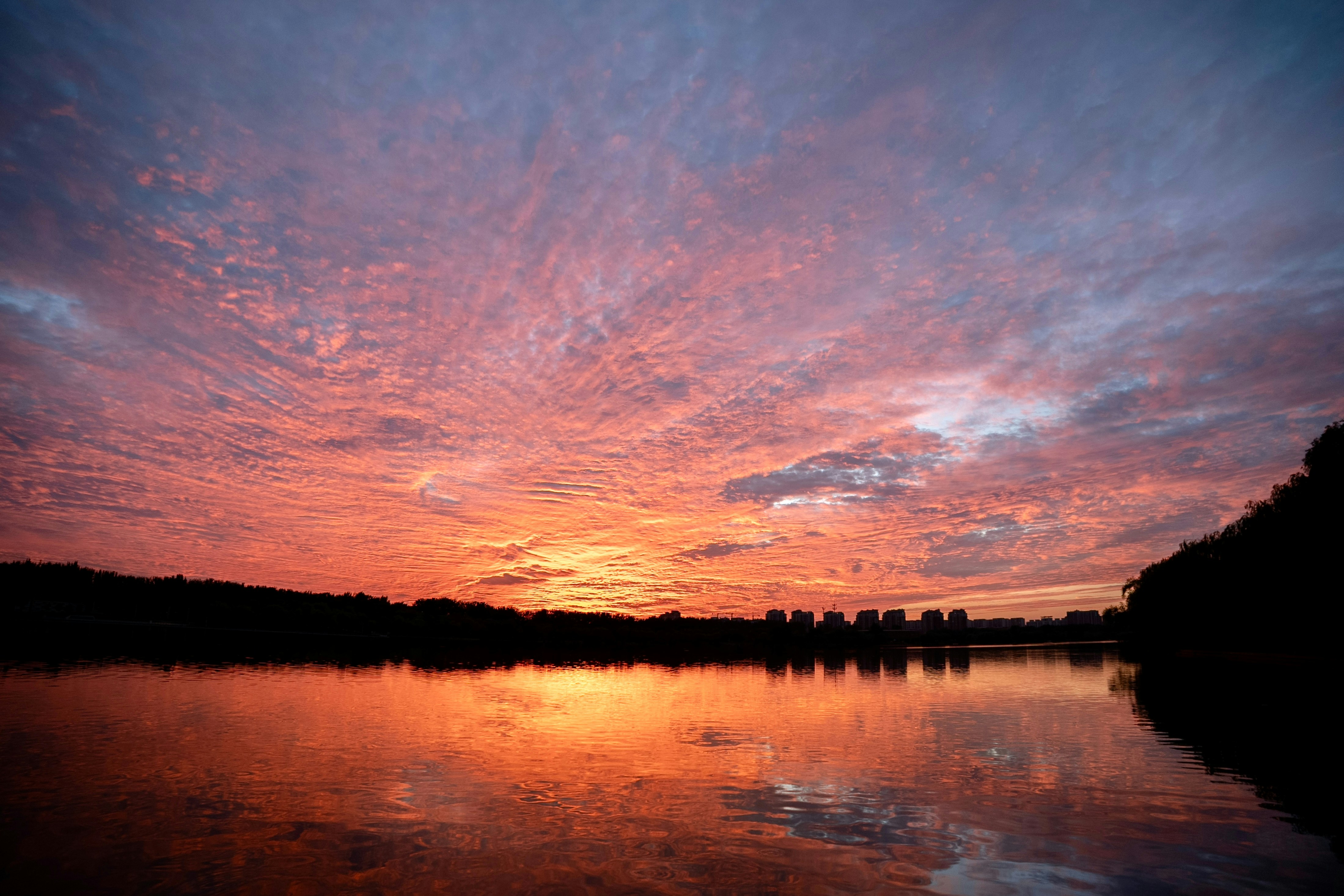 Rising Glow Across a Silenced Shore