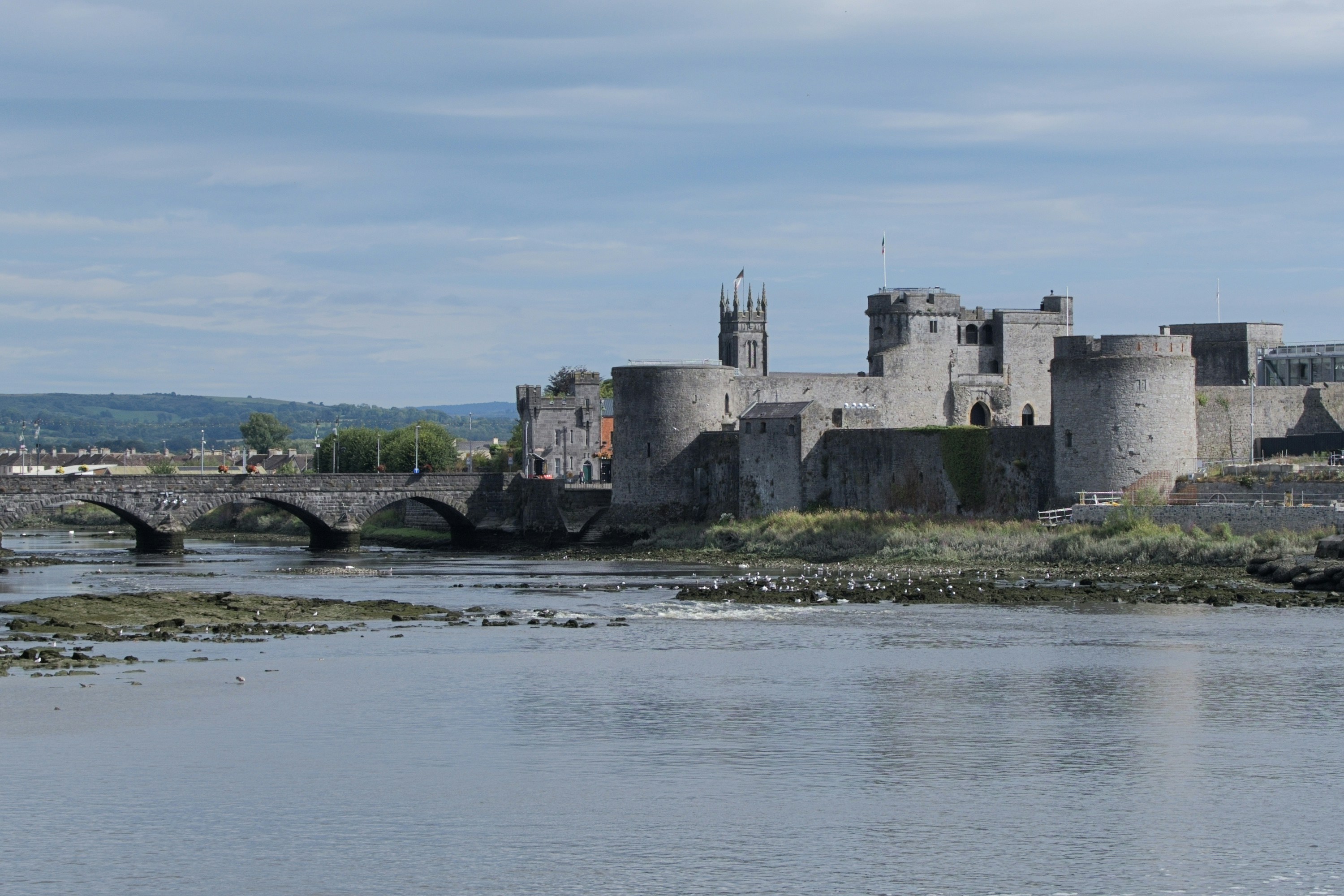 Riverside Fortress: A Medley of Stone and Tidal Light