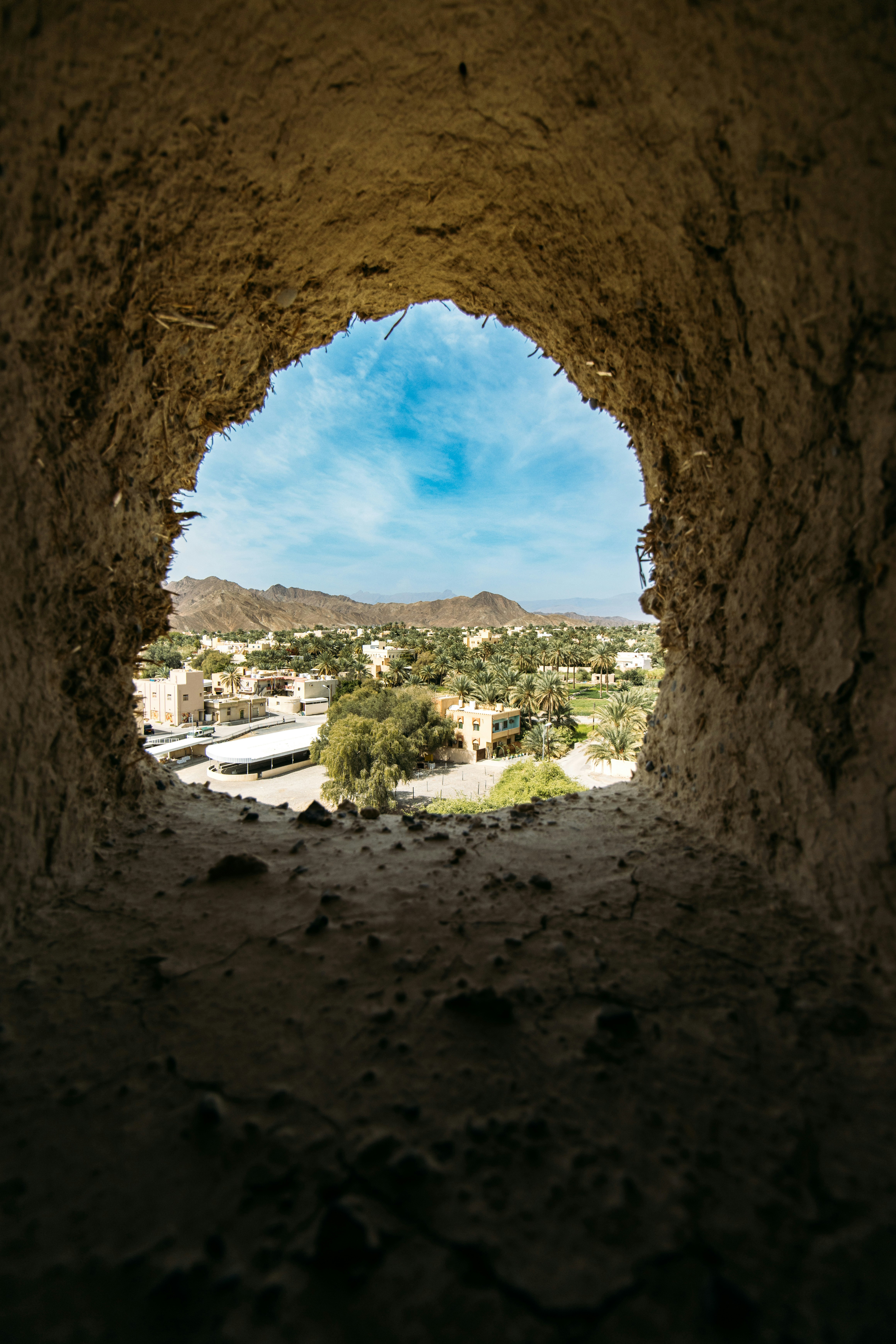 A Window to the Desert Town: Light at the Lip of the Cave