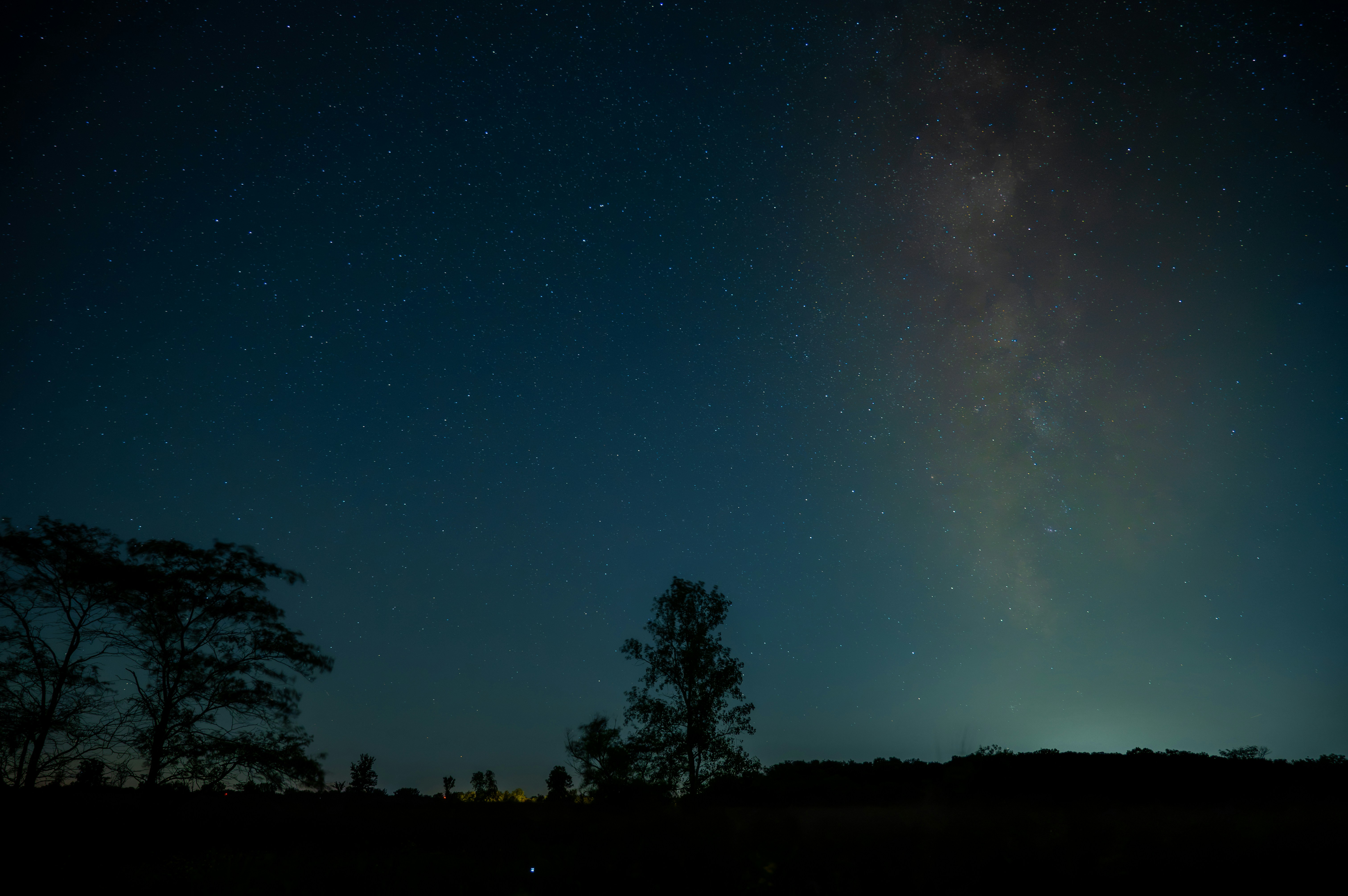 Milky Way Veil over Quiet Horizon