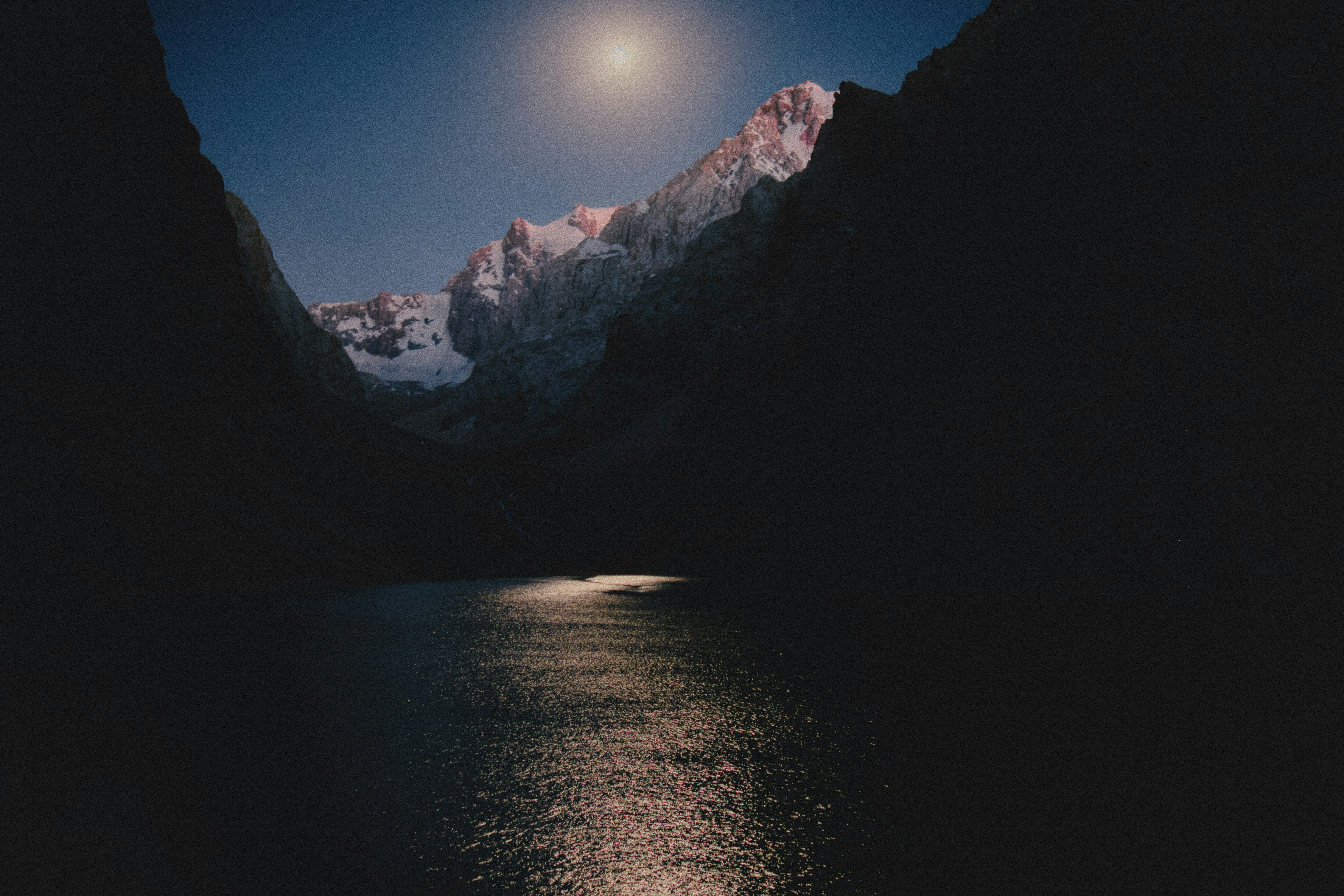 Moonlit Passage Through the Valley