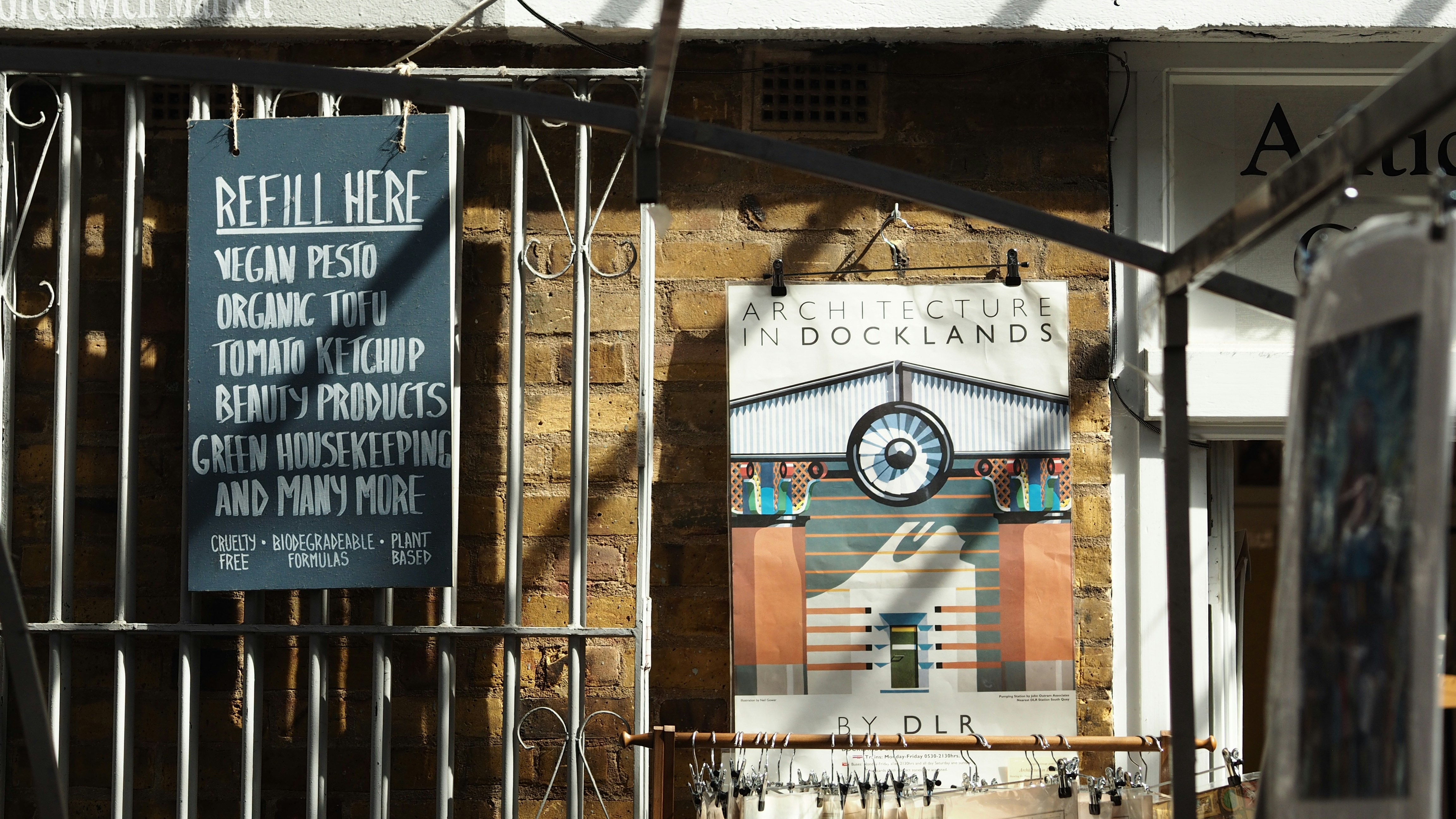 Industrial Awnings and Posters: A Snapshot of Urban Signage