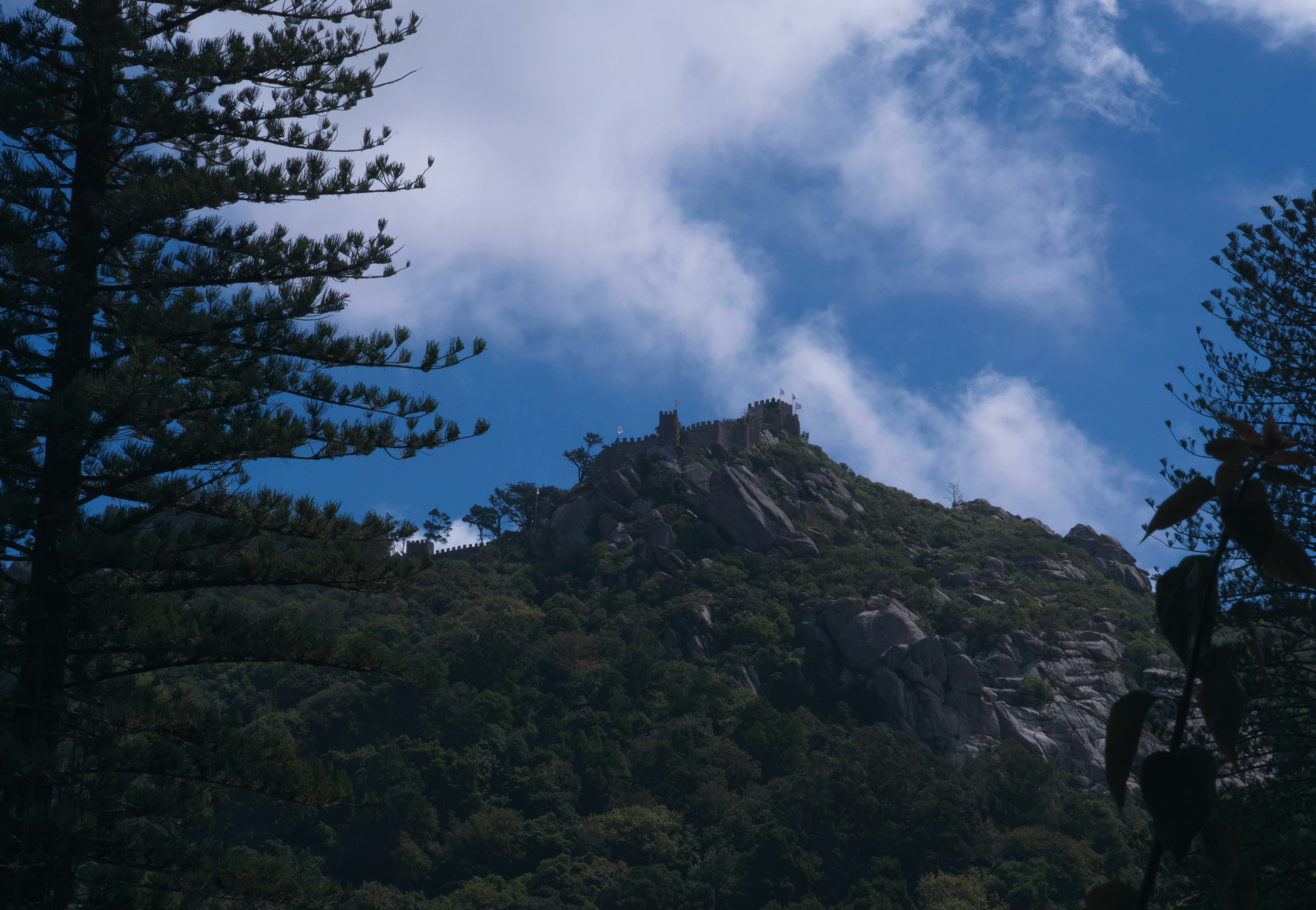 Peak Sentinel: A Rugged Summit Under a Clear Sky