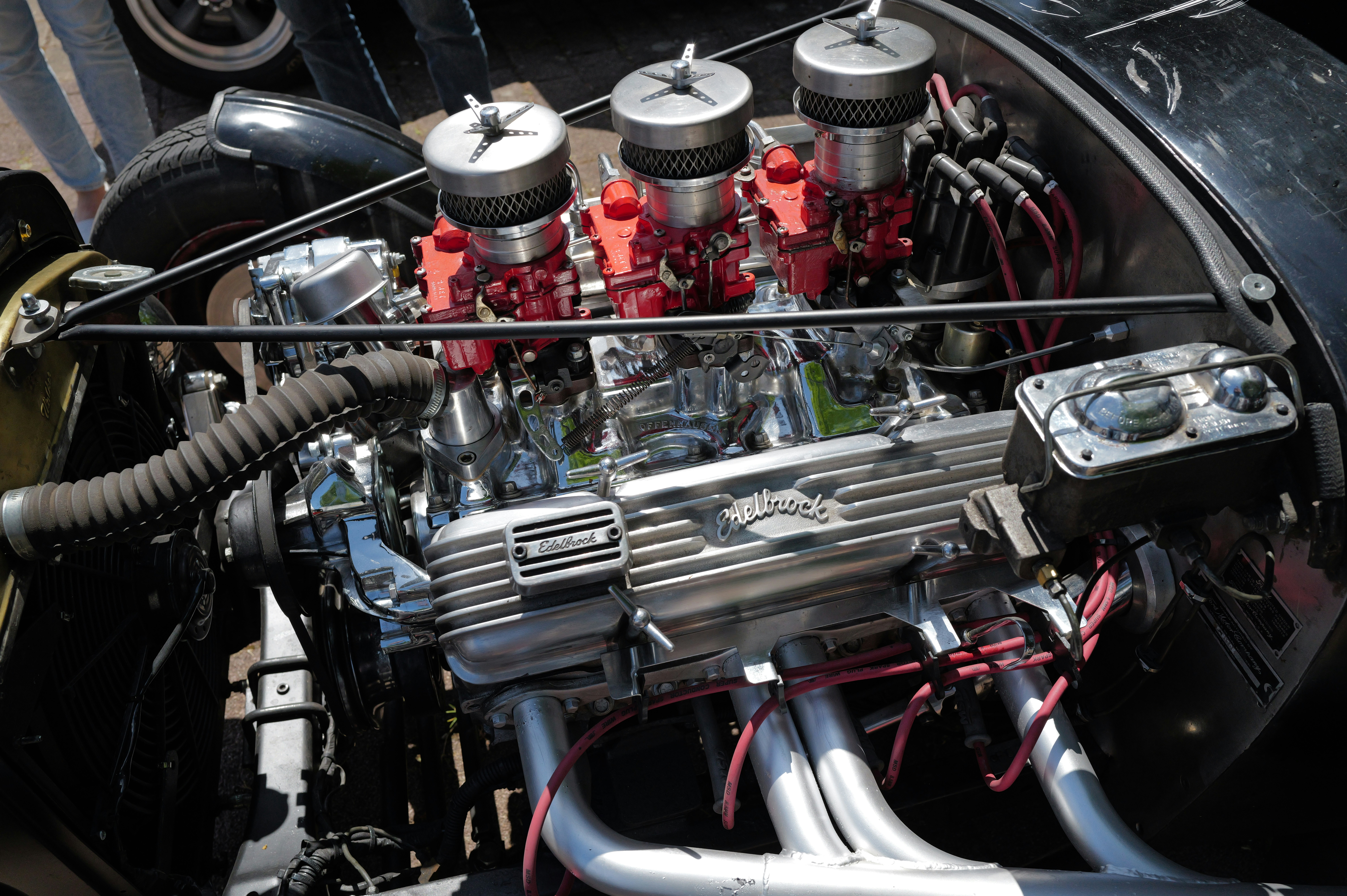 V8 Symphony: a polished engine heart under chrome and cables