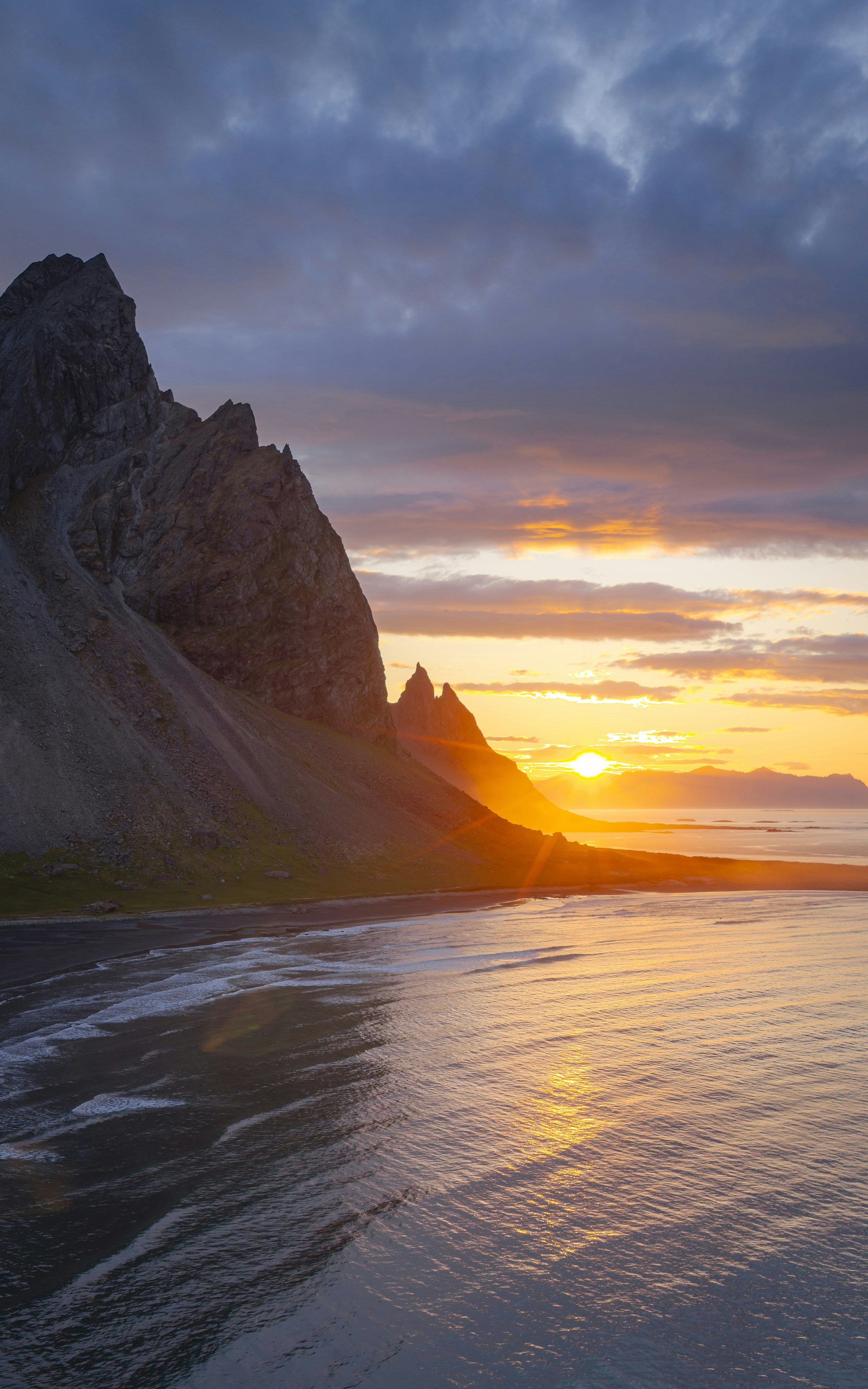 Sunlit Cliffs at the Edge of Daybreak