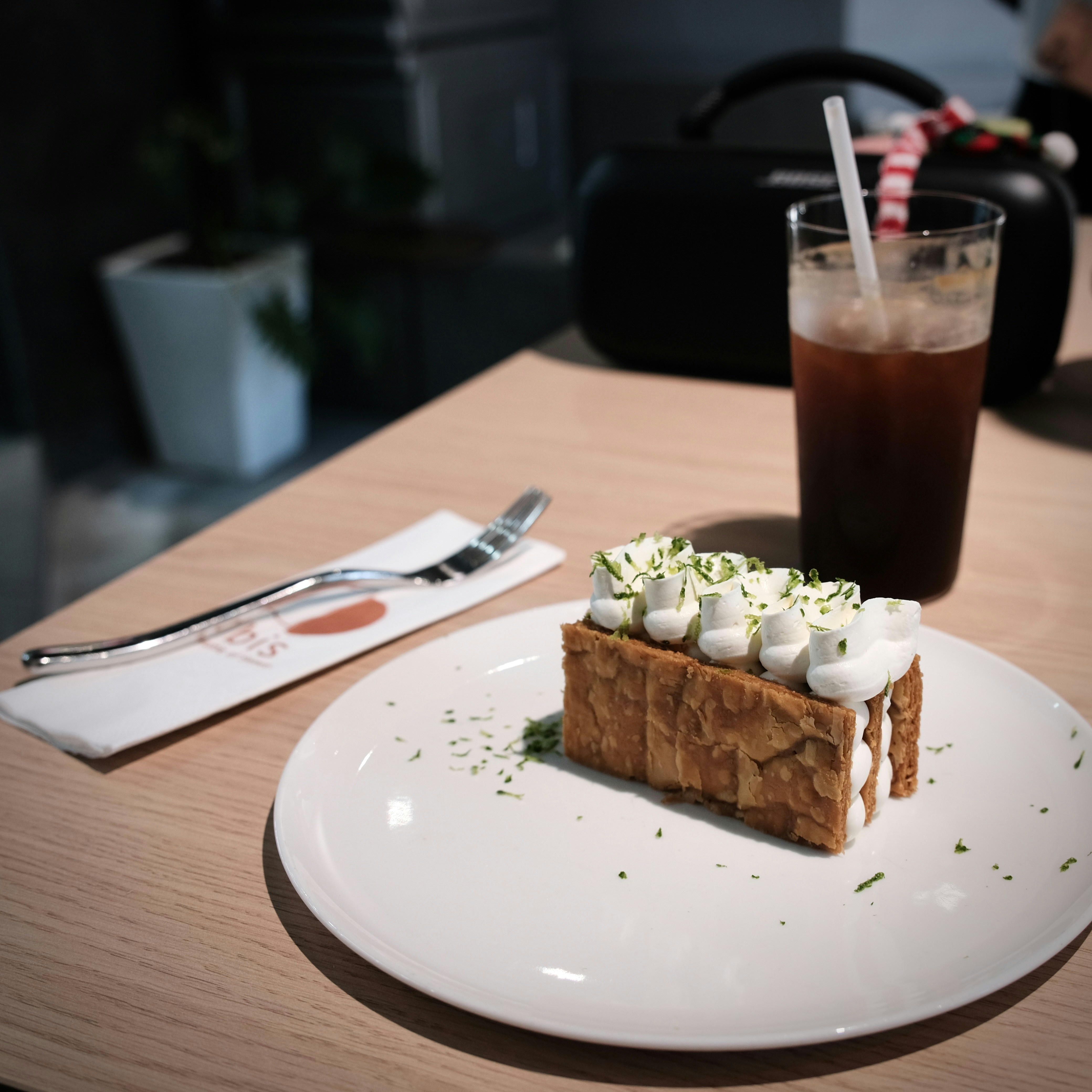 Triple-Whipped Dessert Crowned with Green Vanilla Gems