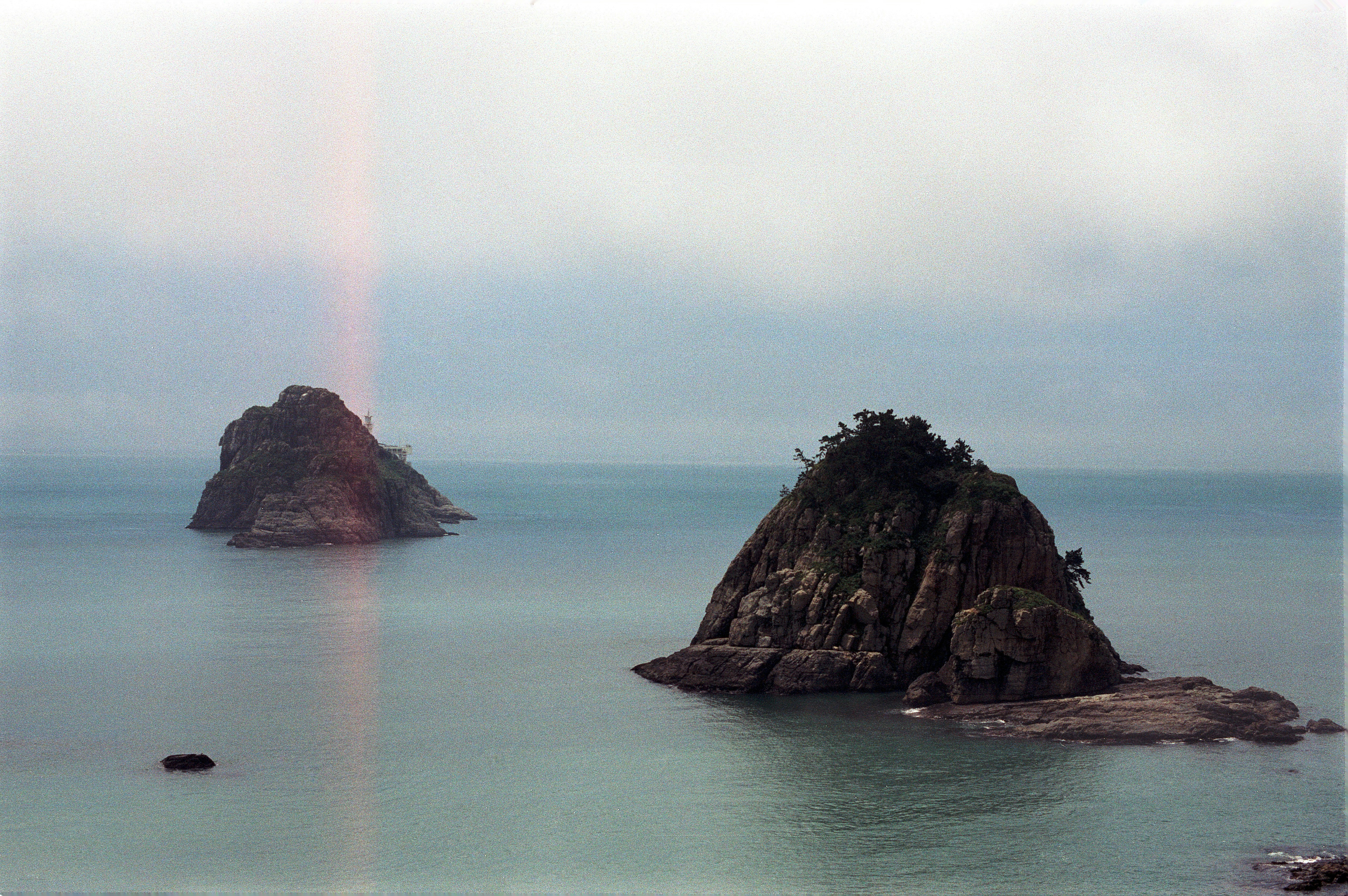 Twin Sea Stacks at Dusk: A Quiet Maritime Outlook