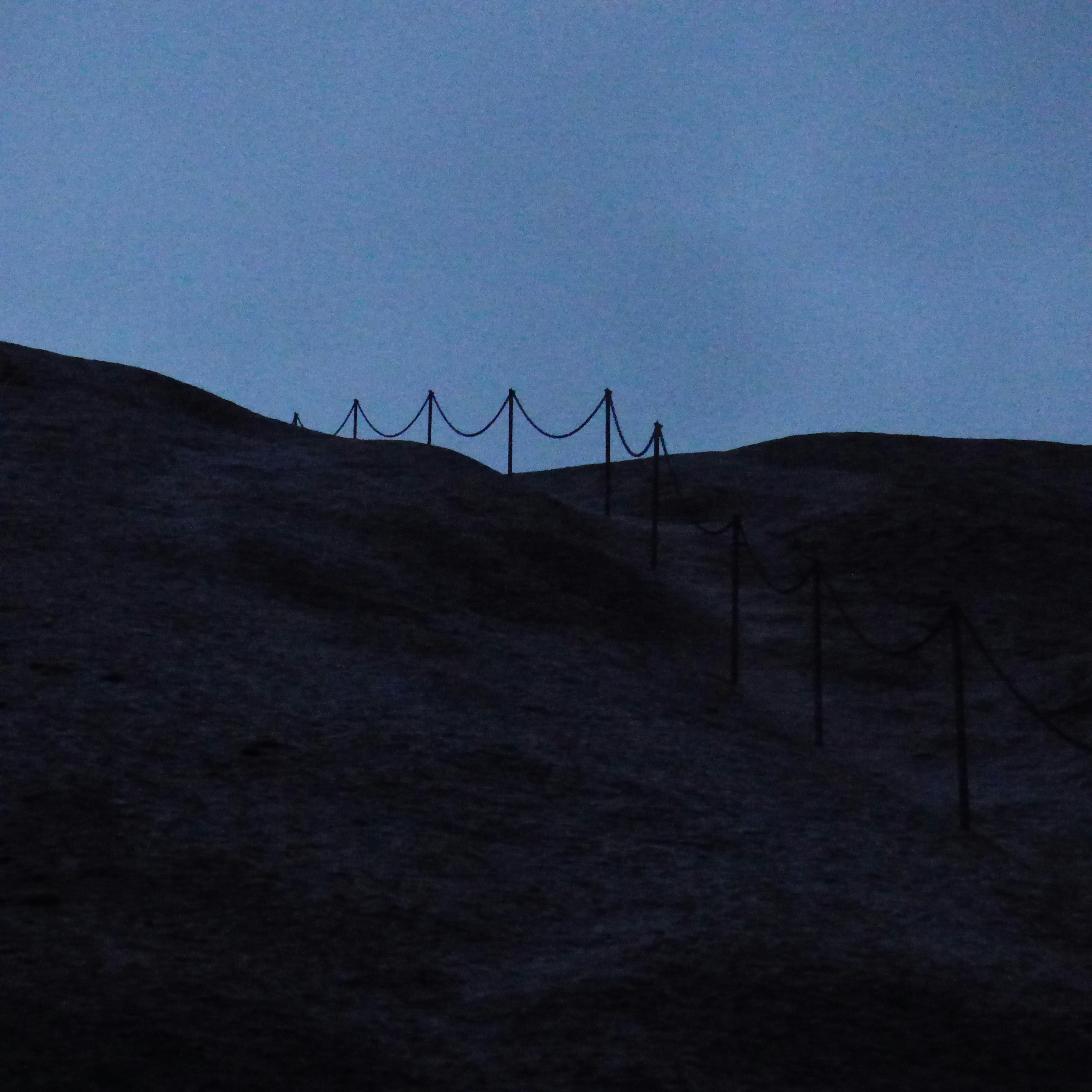 Dusk Ropes: A Quiet Path Along the Hill