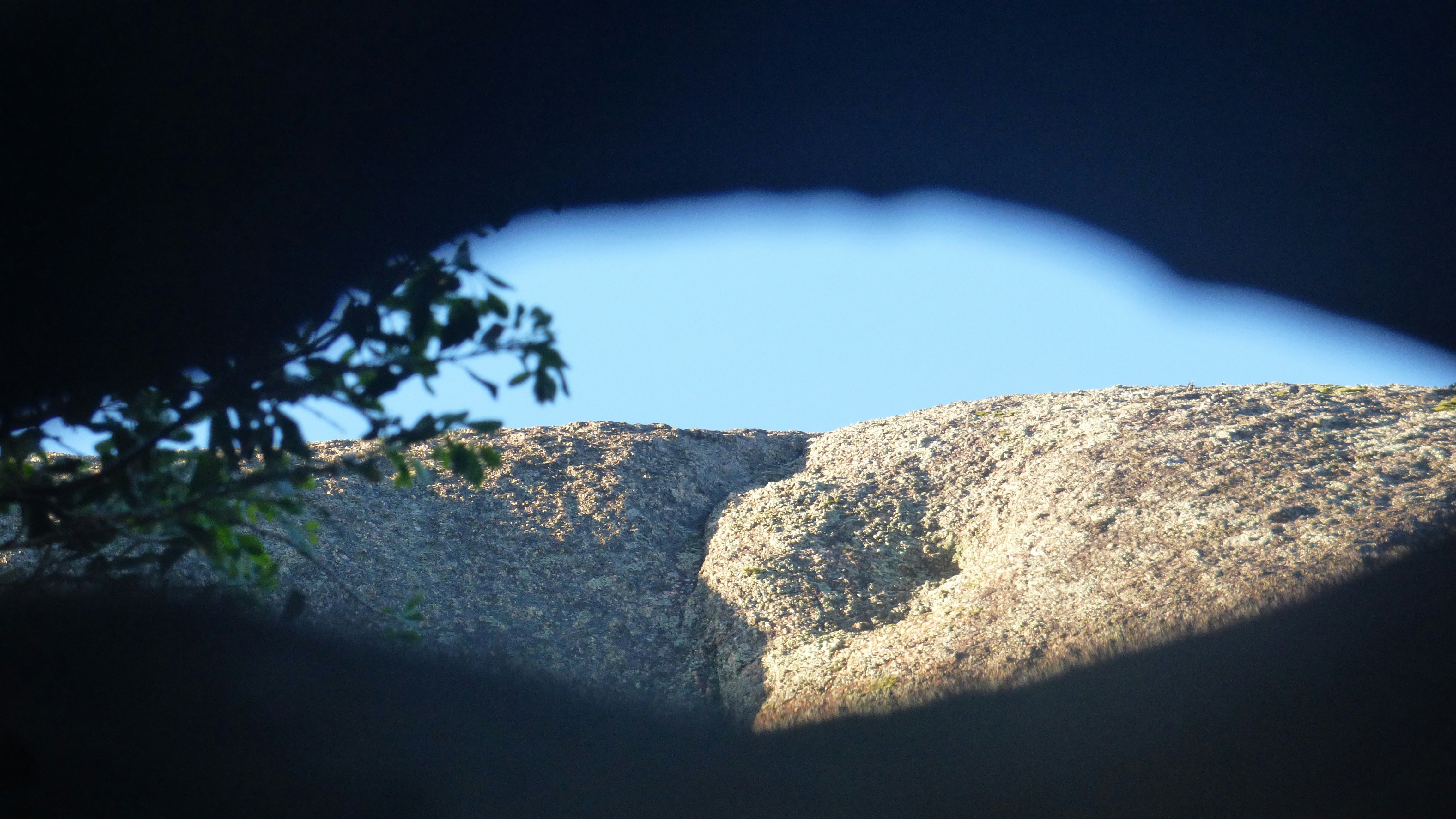 Hidden View Through a Pebbled Aperture