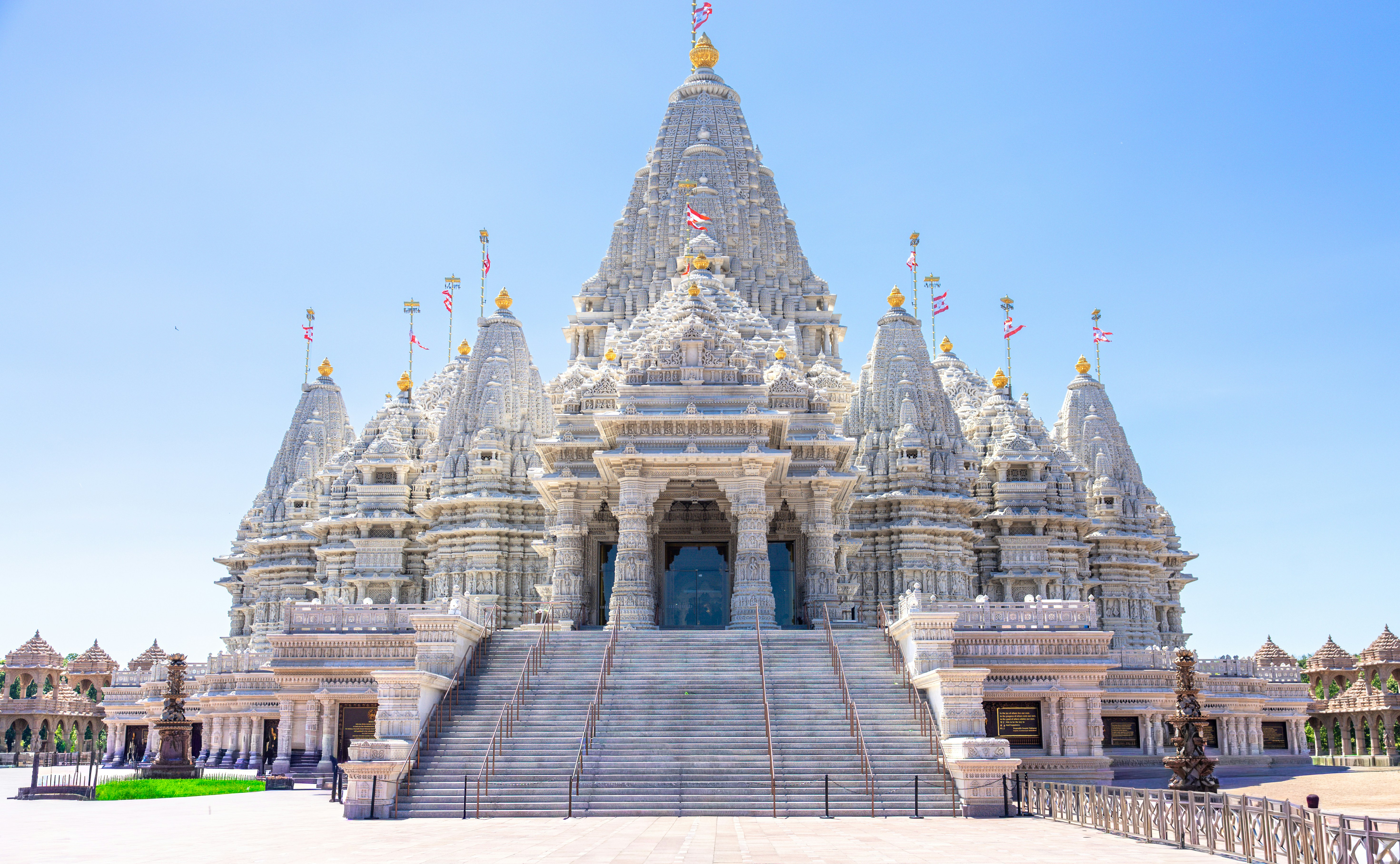 Steps of Serenity: A Himalayan-inspired Temple Rising Under Clear Skies