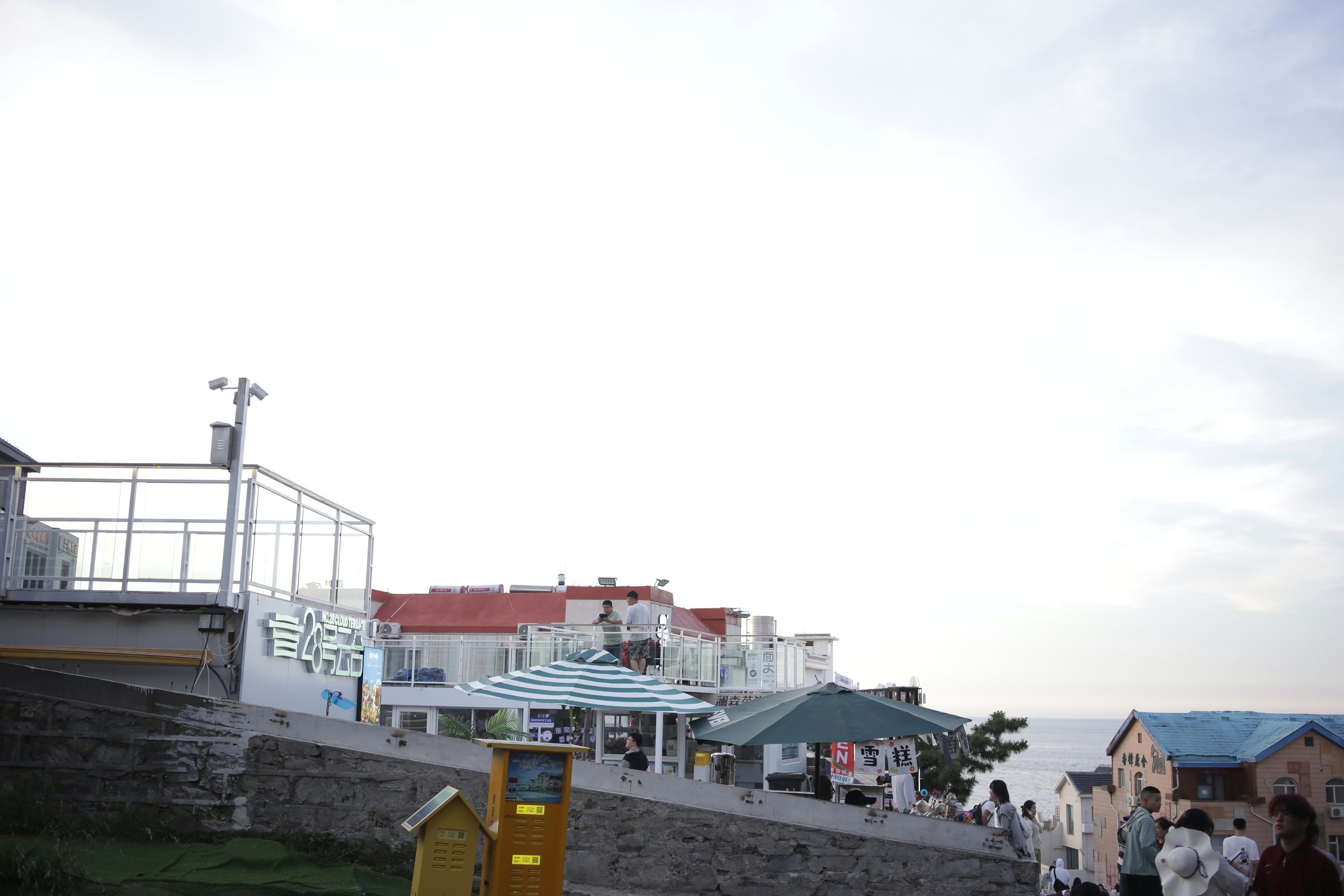 Coastal Promenade Under a Quiet Sky