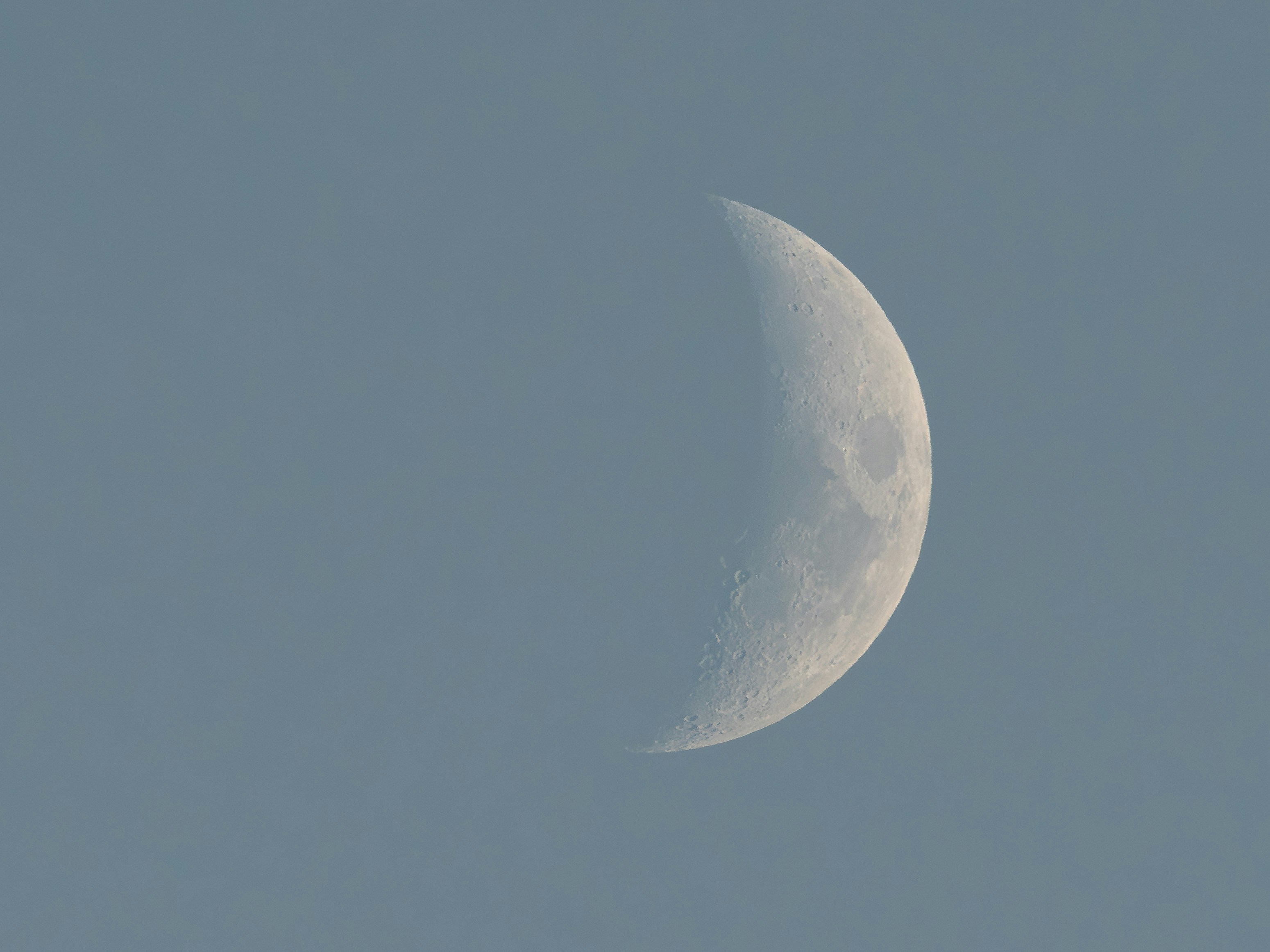 Gentle Crescent in a Quiet Sky